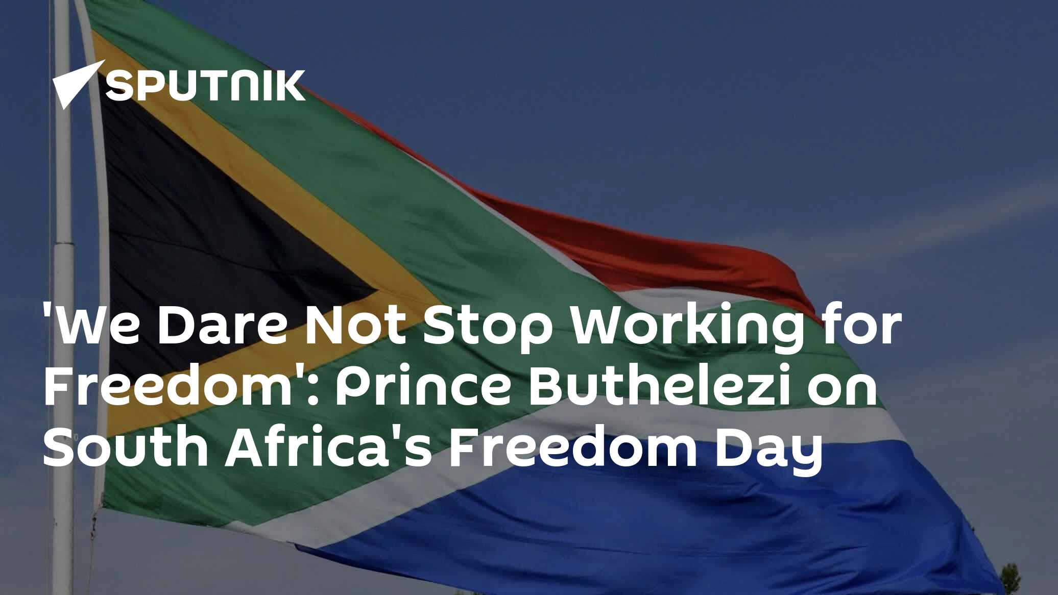 'We Dare Not Stop Working for Freedom': Prince Buthelezi on Freedom Day