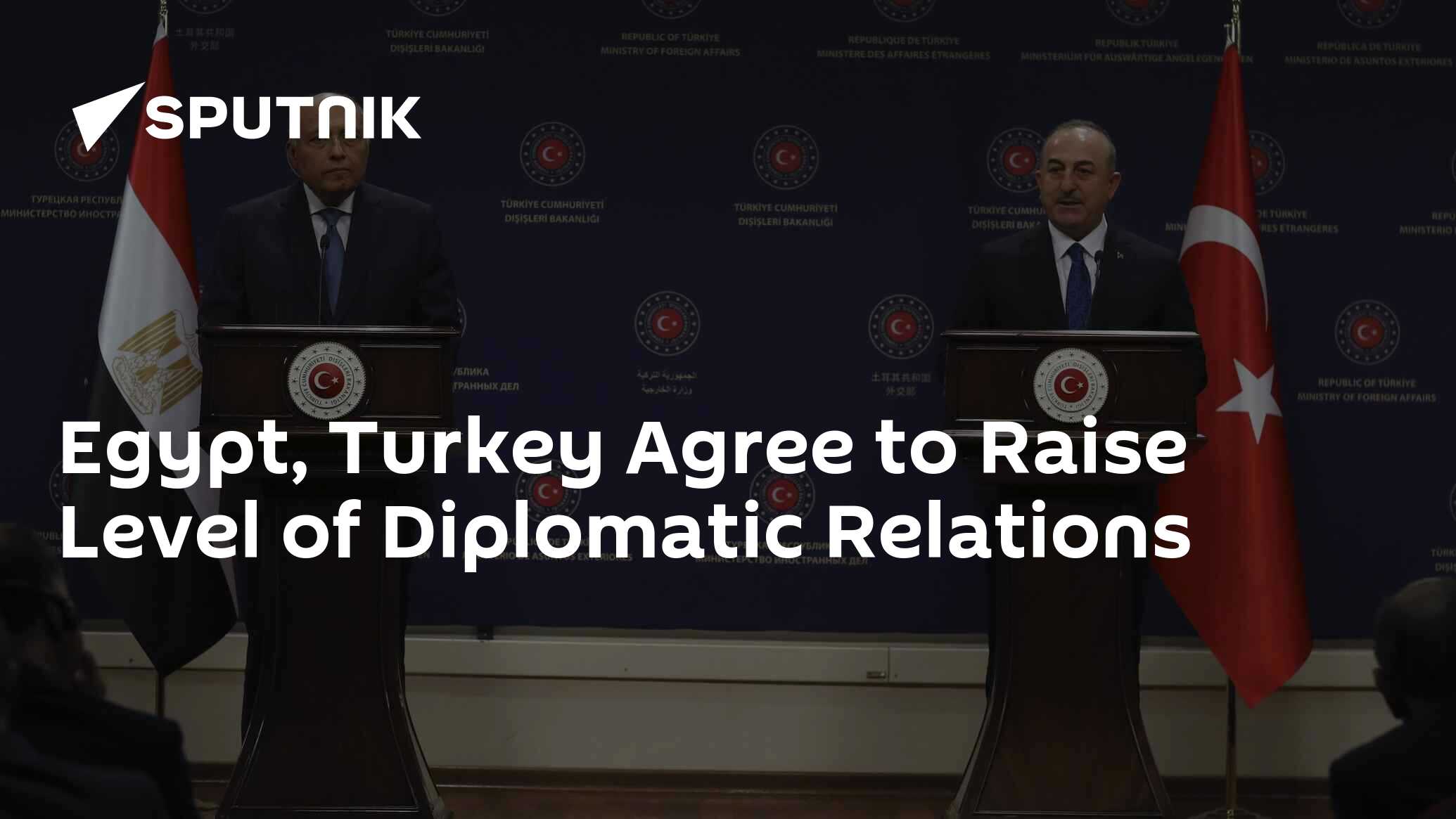 Egypt, Turkey Agree to Raise Level of Diplomatic Relations