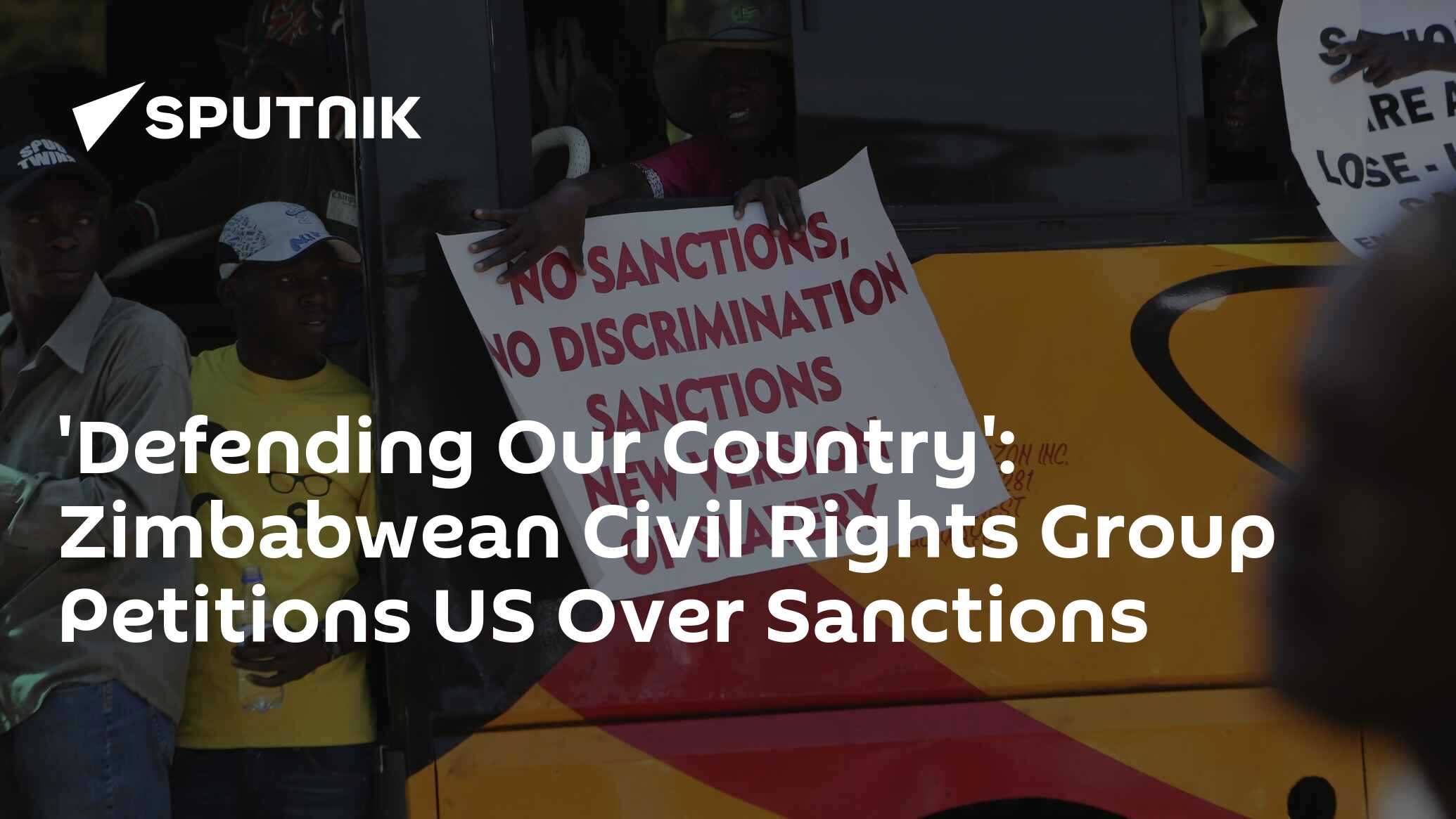 'Defending Our Country': Zimbabwean Civil Rights Group Petitions US ...