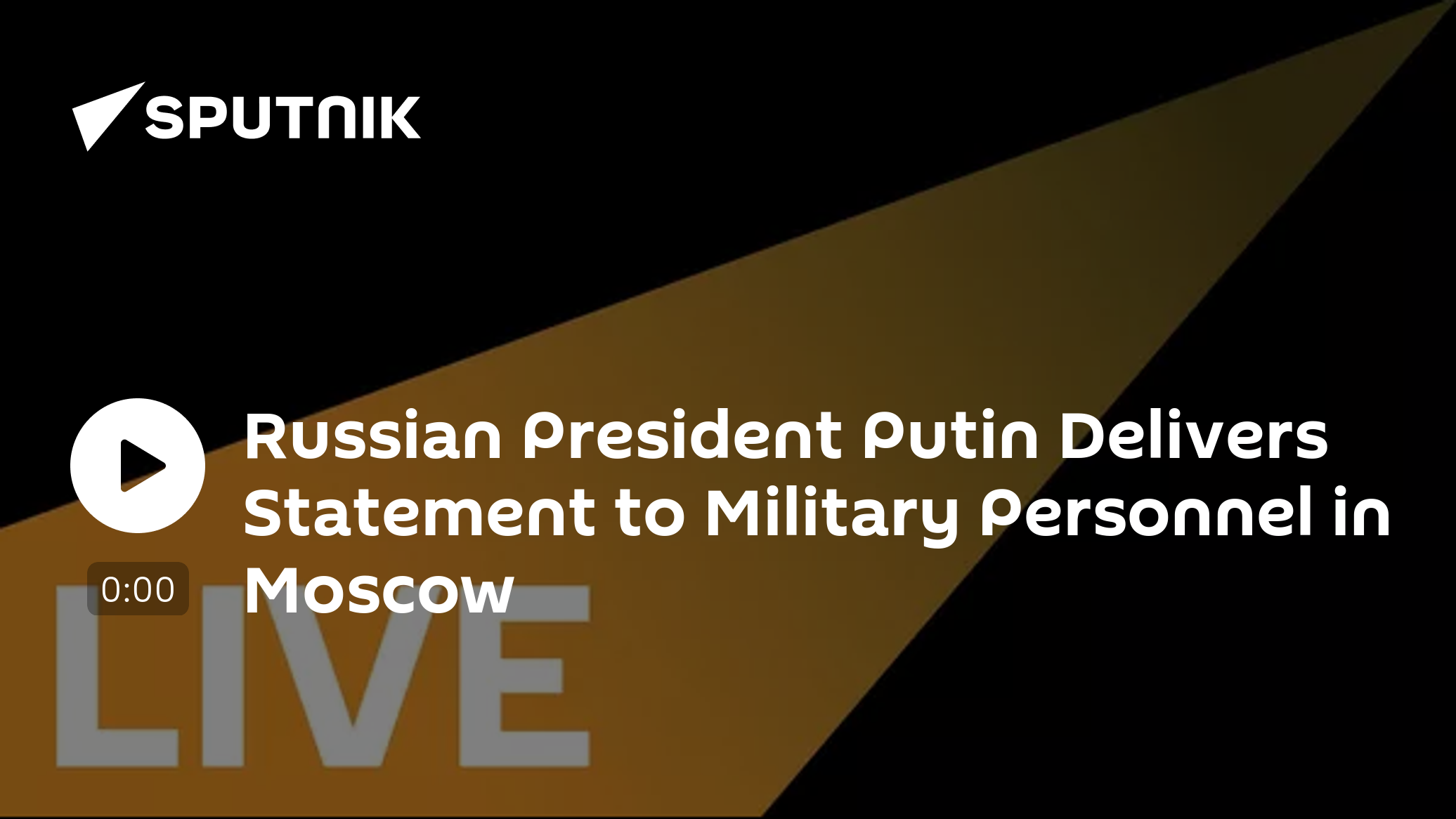 Russian President Putin Delivers Statement to Military Personnel in ...