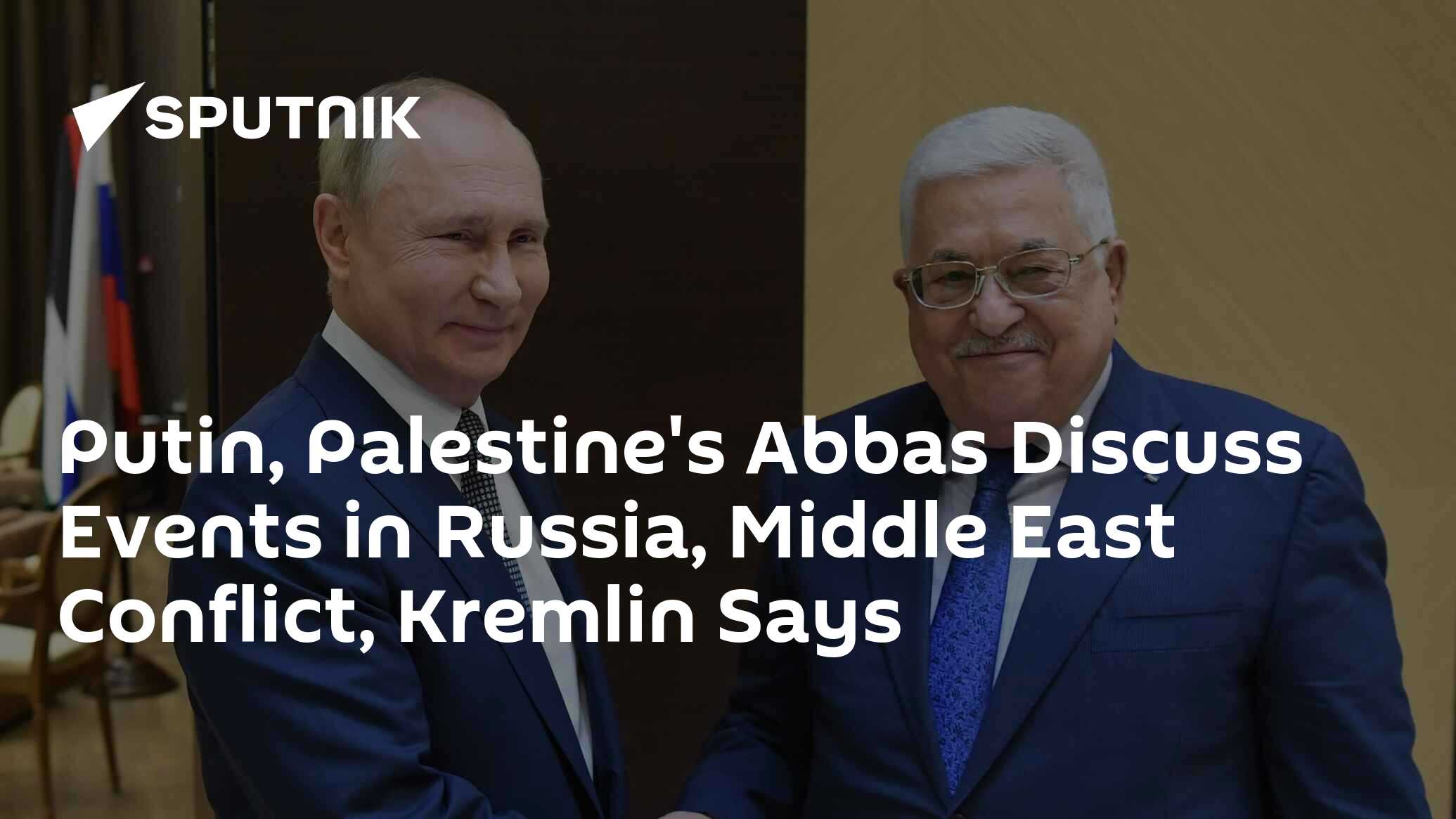 Putin, Palestine's Abbas Discuss Events in Russia, Middle East Conflict ...