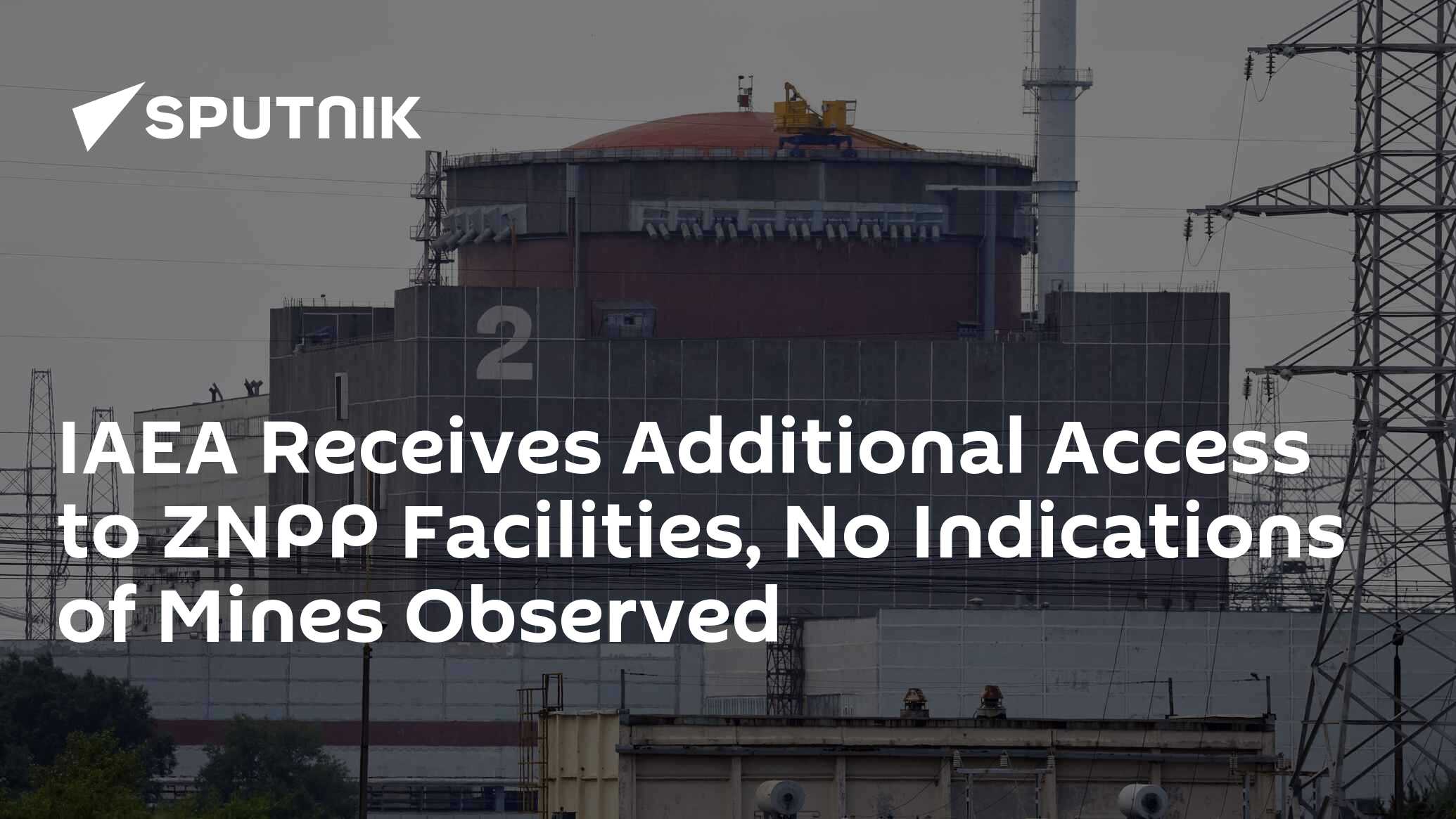 IAEA Receives Additional Access to ZNPP Facilities, No Indications of ...