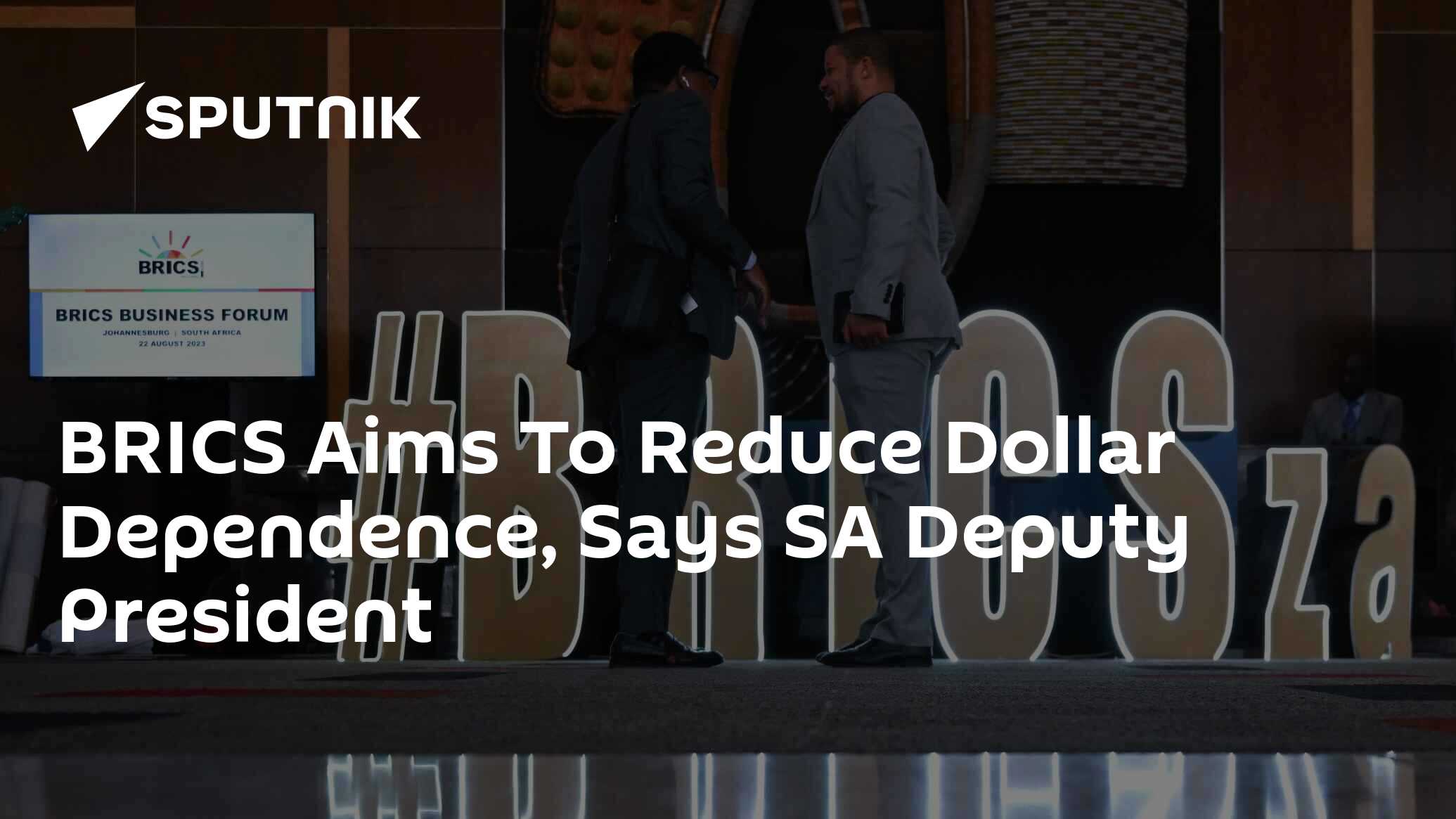 BRICS Aims To Reduce Dollar Dependence, Says SA Deputy President