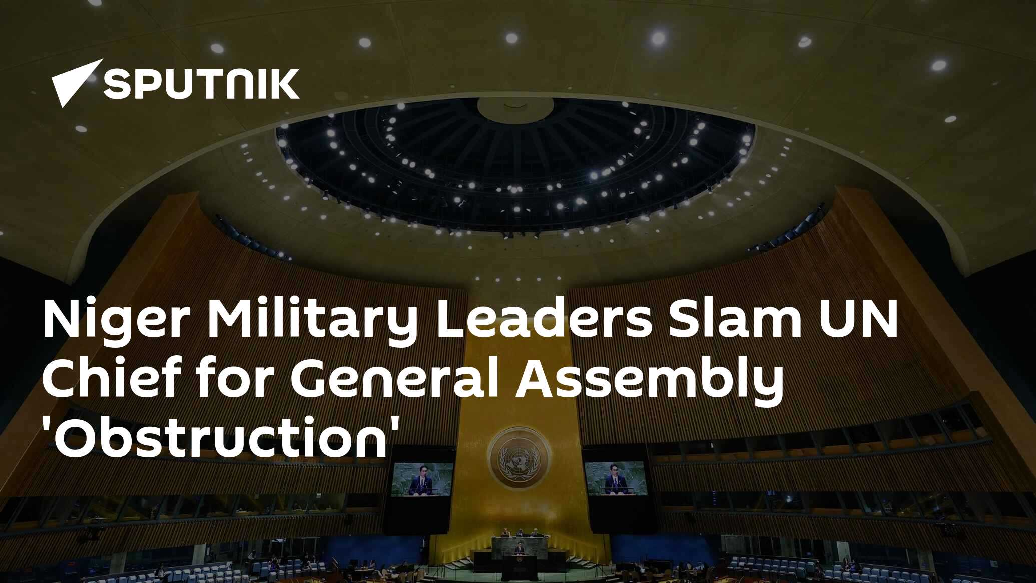 Niger Military Leaders Slam UN Chief for General Assembly 'Obstruction ...