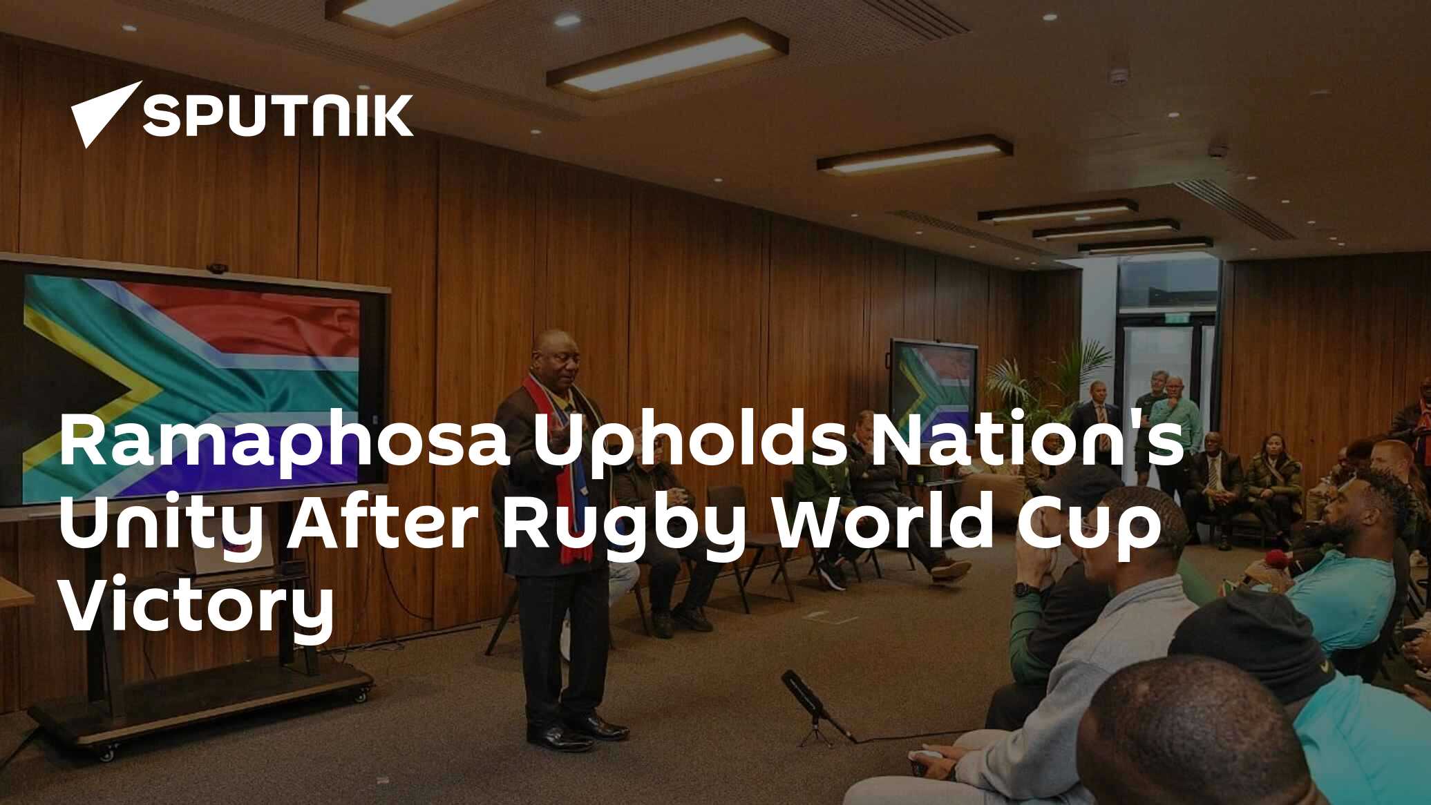 Ramaphosa Upholds Nation's Unity After Rugby World Cup Victory - 30.10. ...