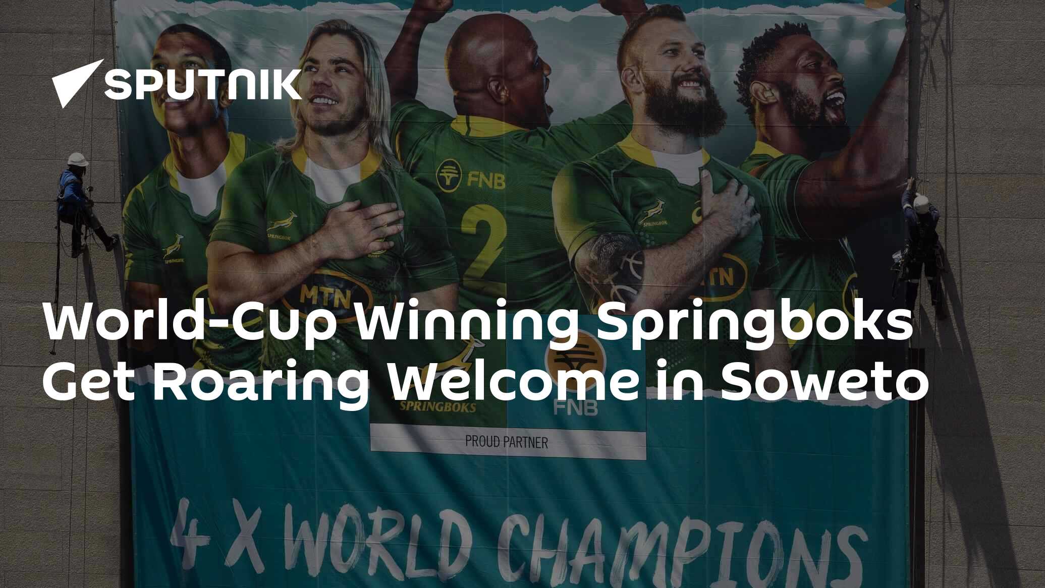 World-Cup Winning Springboks Get Roaring Welcome in Soweto - 02.11.2023 ...