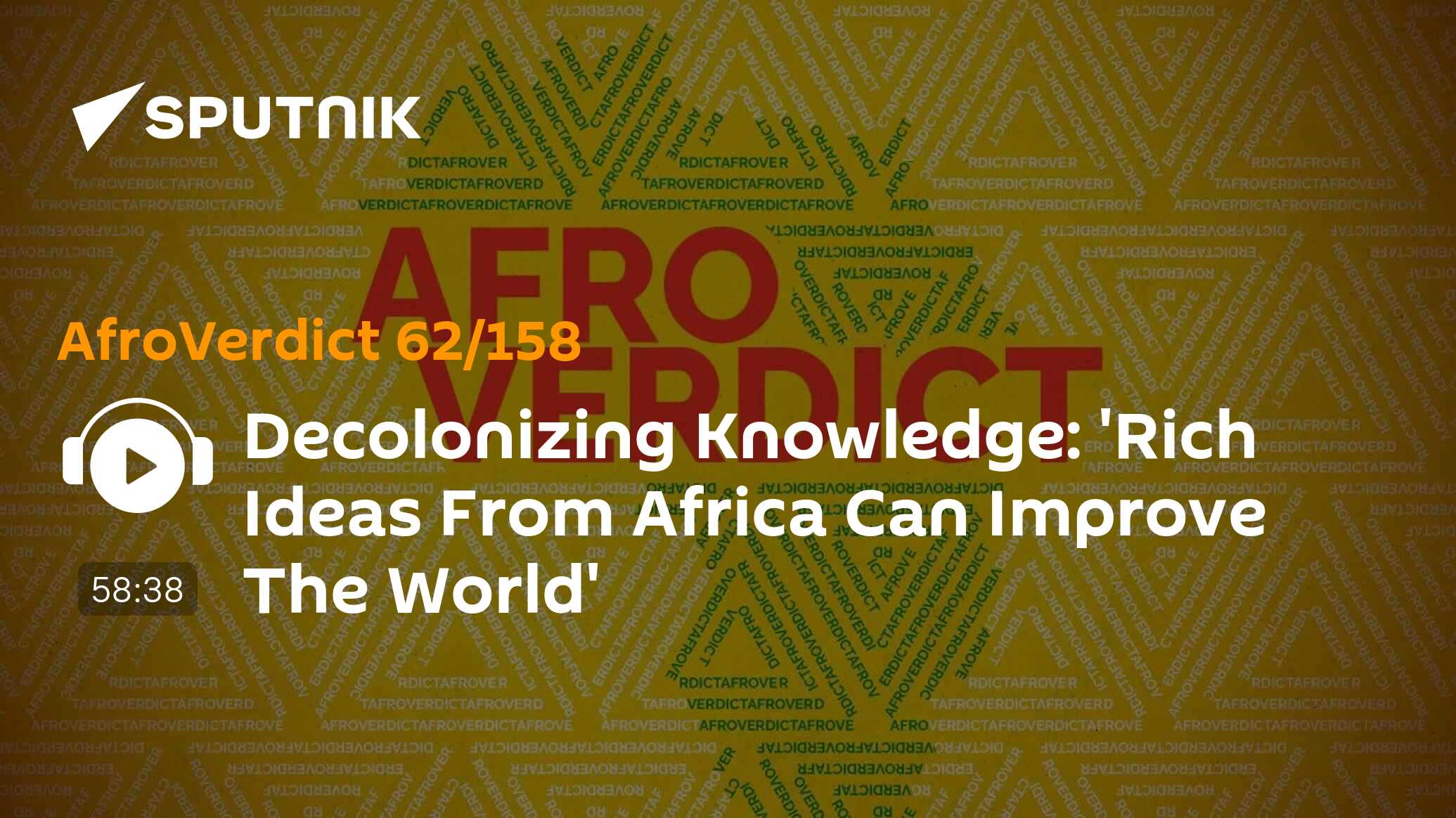Decolonizing Knowledge: 'Rich Ideas From Africa Can Improve The World' - 16.11.2023, Sputnik Africa