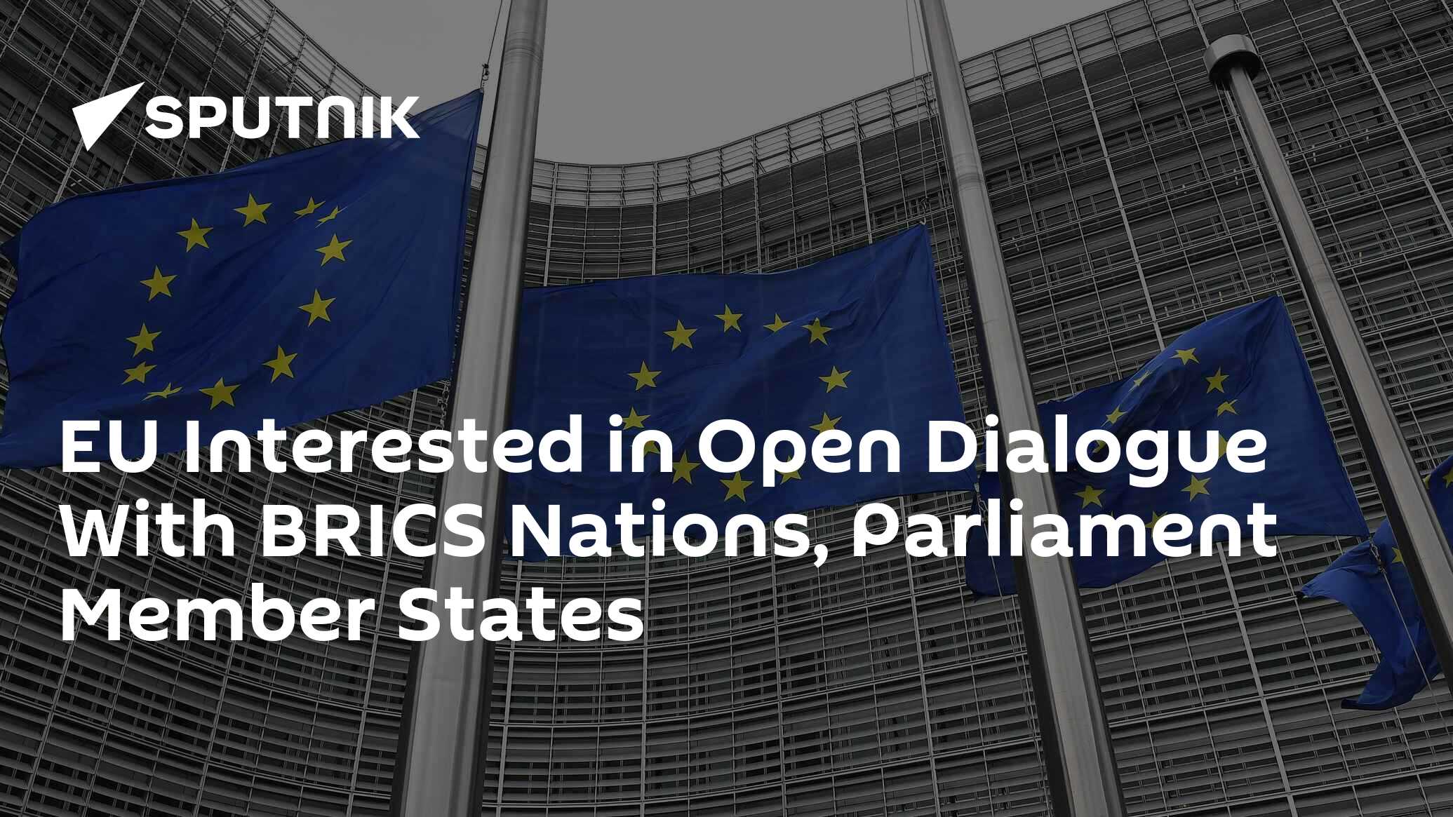 EU Interested in Open Dialogue With BRICS Nations, Parliament Member ...
