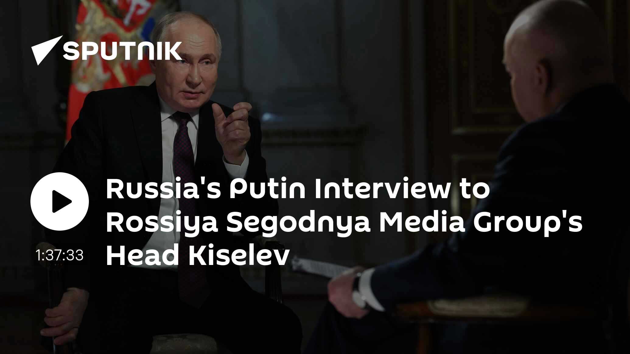 Russia's Putin Interview to Rossiya Segodnya Media Group's Head Kiselev - 13.03.2024, Sputnik Africa
