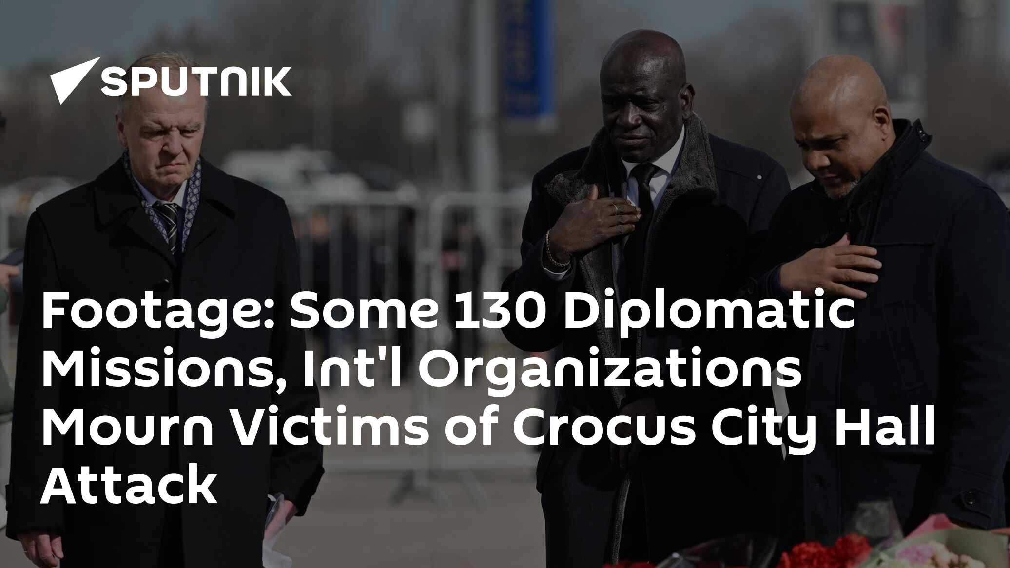 Footage: Some 130 Diplomatic Missions, Int'l Organizations Mourn ...