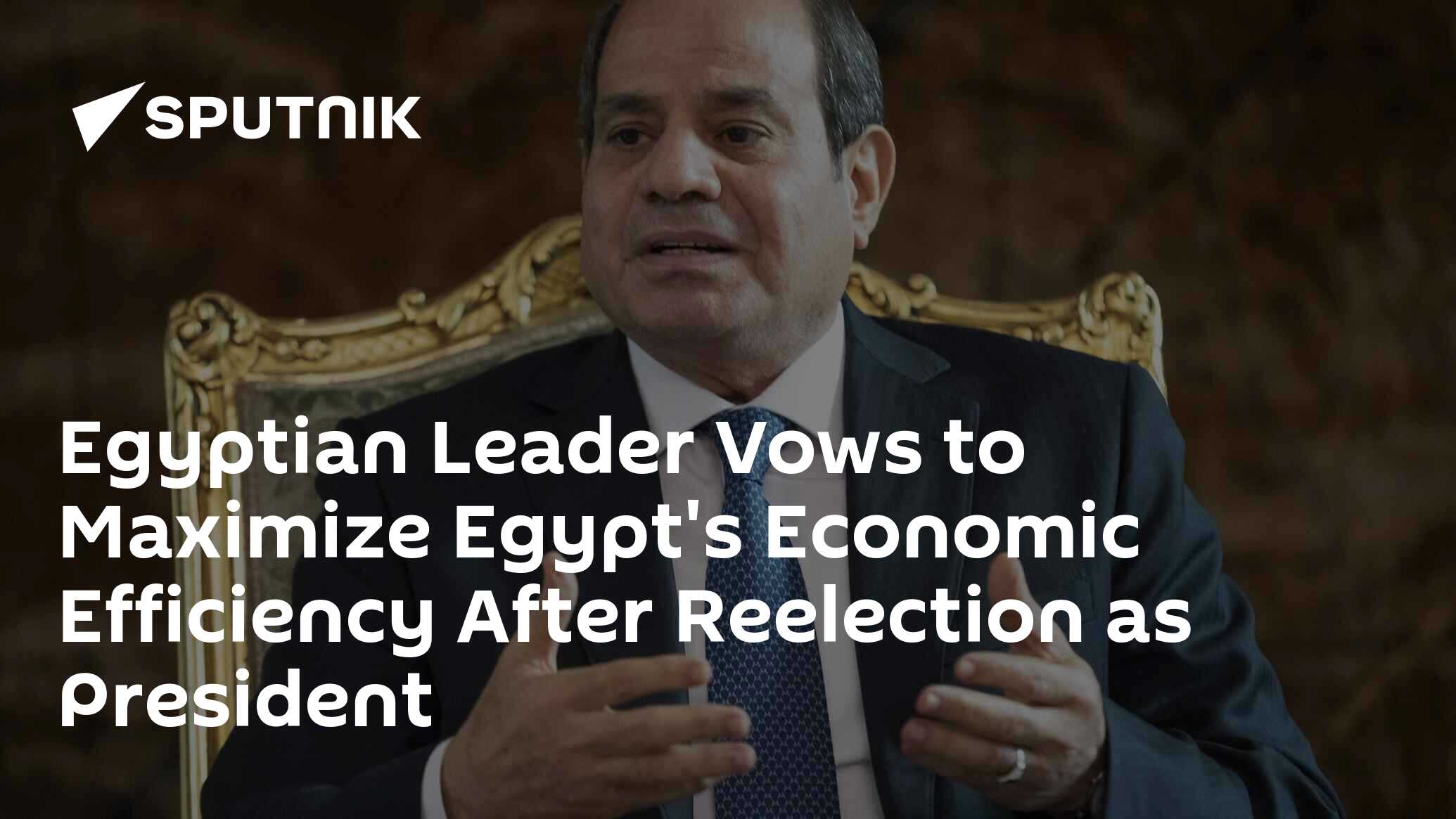 Egyptian Leader Vows to Maximize Egypt's Economic Efficiency After ...