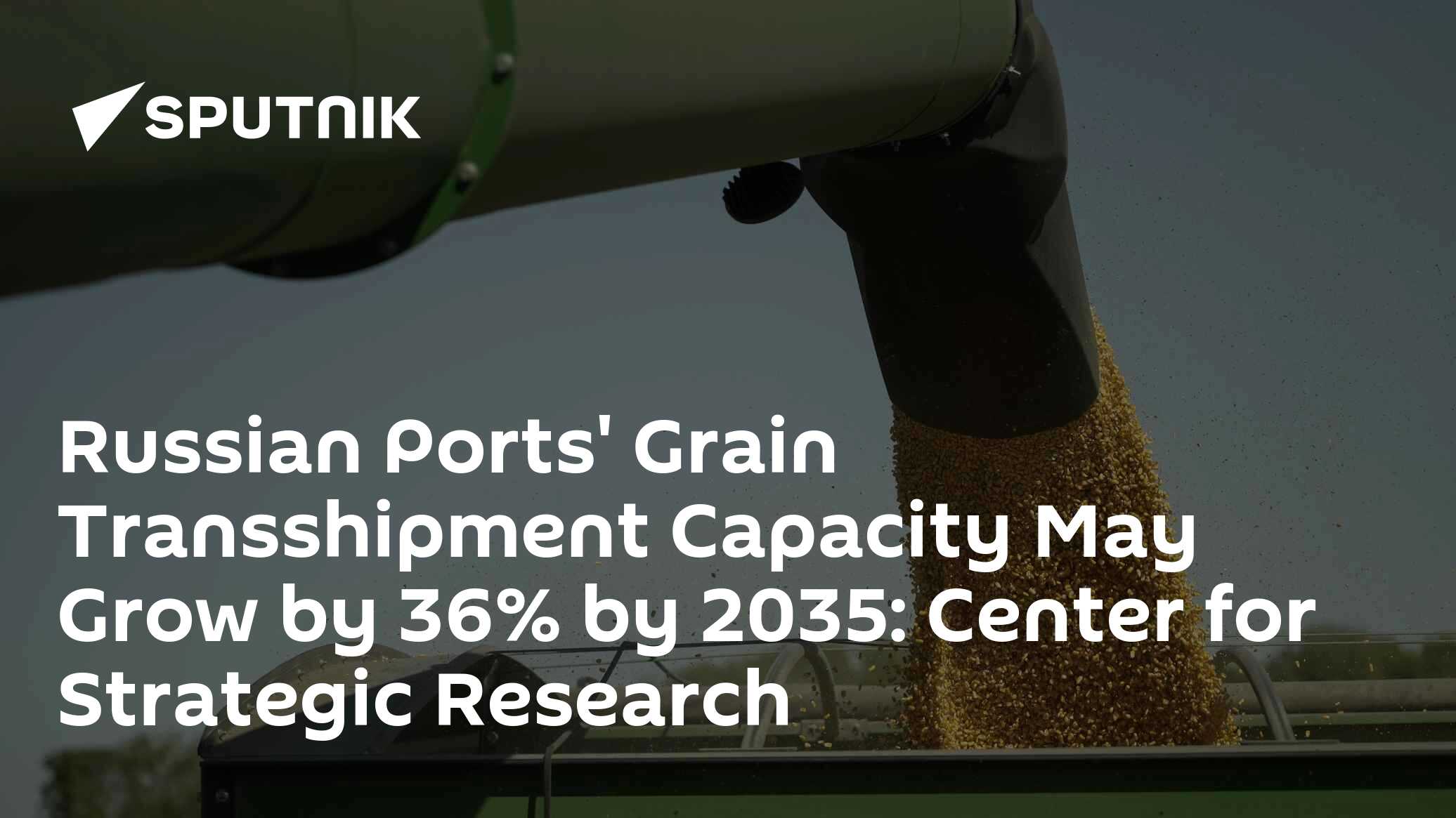 Russian Ports' Grain Transshipment Capacity May Grow by 36% by 2035 ...