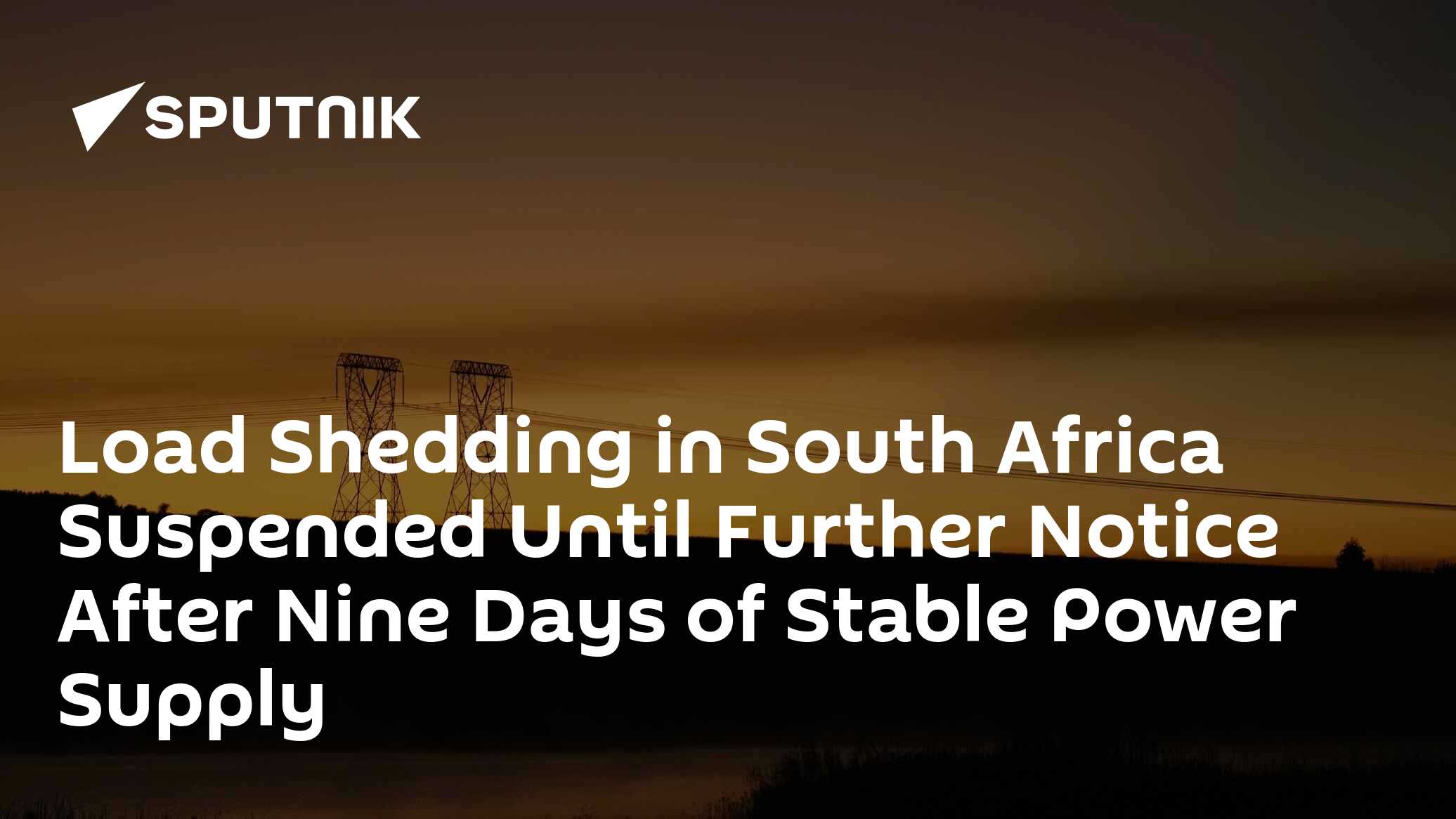 Load Shedding in South Africa Suspended Until Further Notice After Nine Days of Stable Power ...