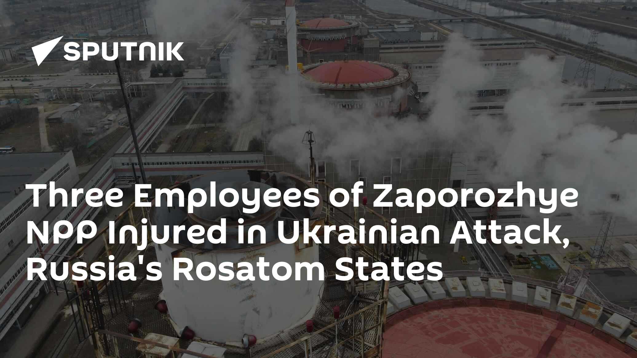 Three Employees of Zaporozhye NPP Injured in Ukrainian Attack, Russia's ...