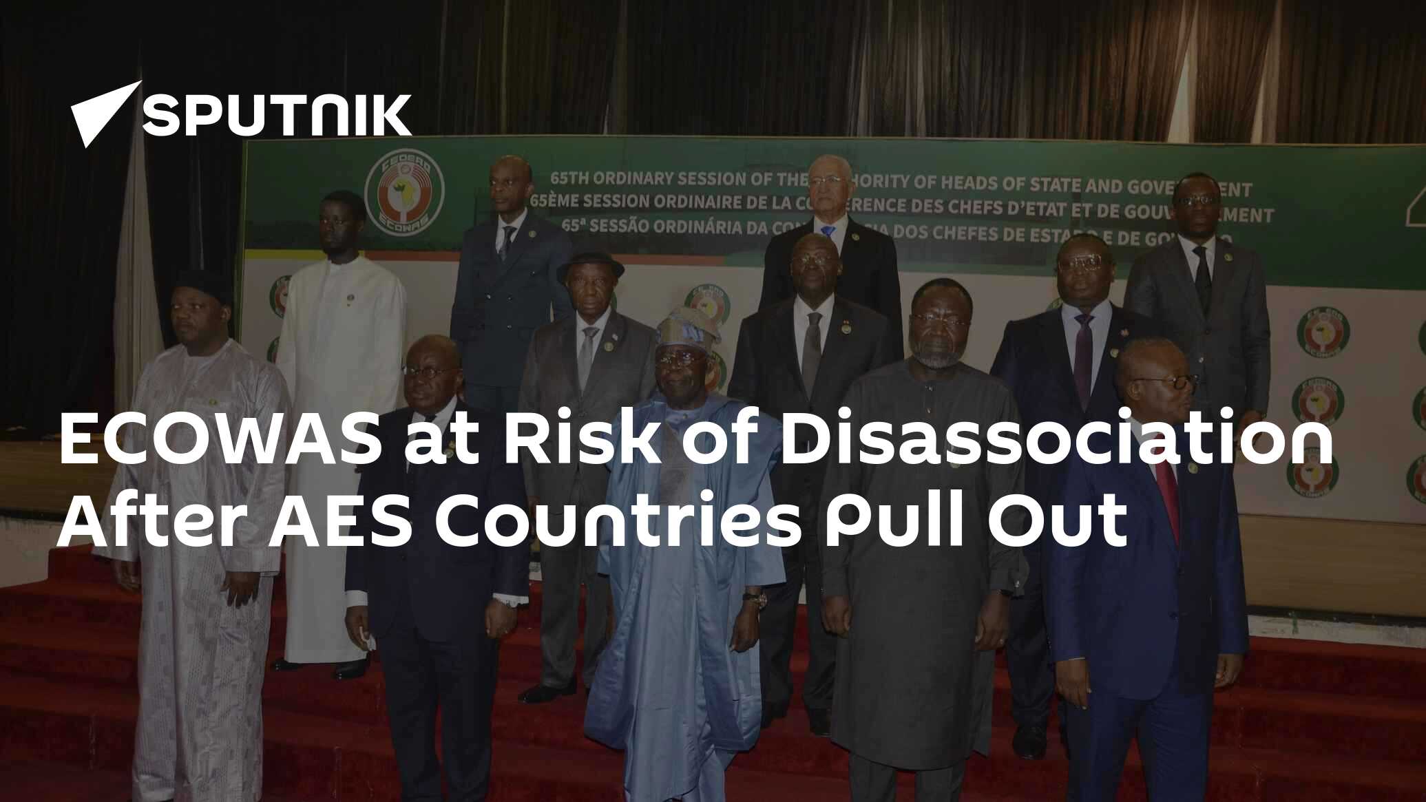 ECOWAS at Risk of Disassociation After AES Countries Pull Out - 08.07. ...
