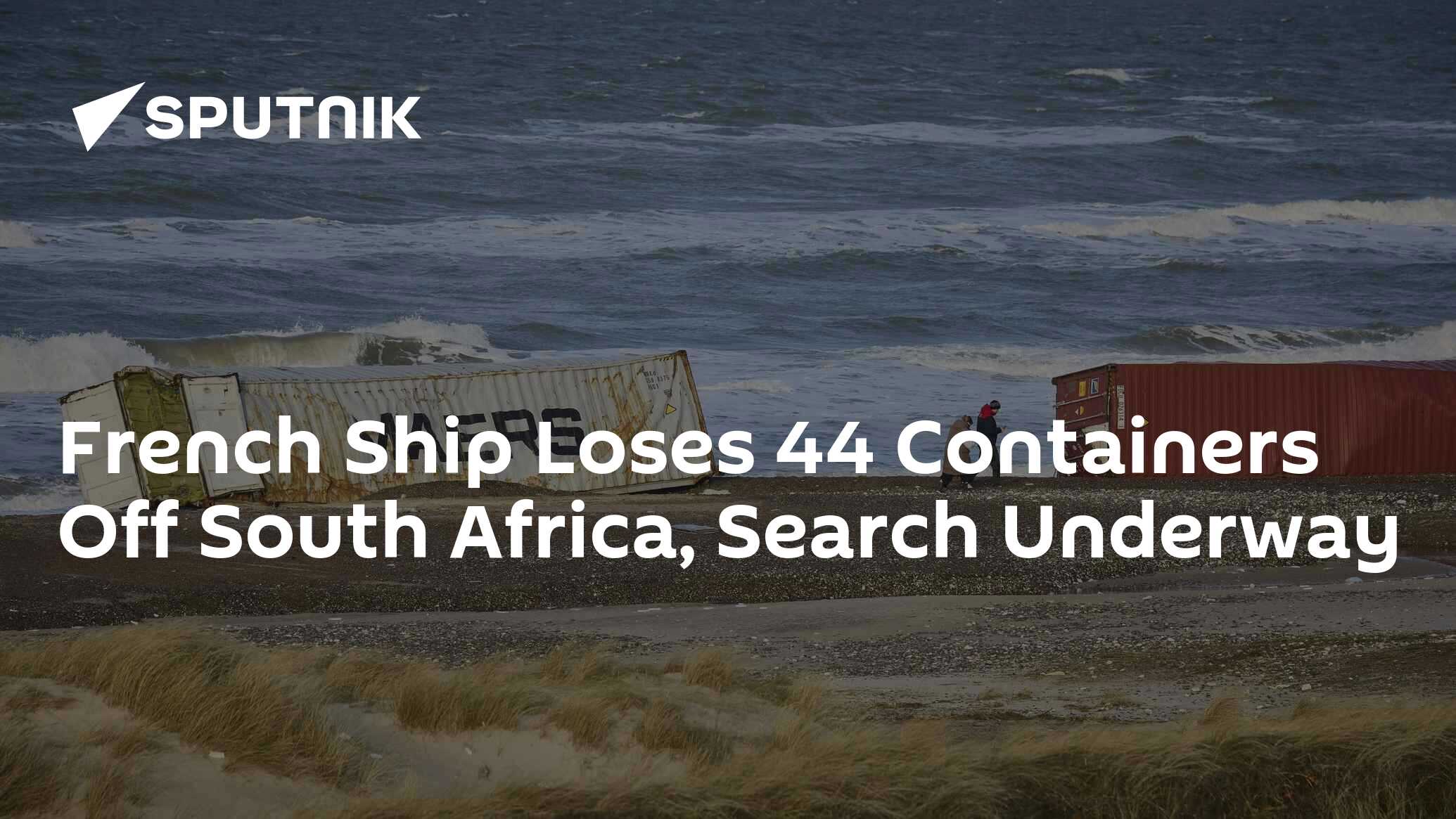 French Ship Loses 44 Containers Off South Africa, Search Underway - 18. ...
