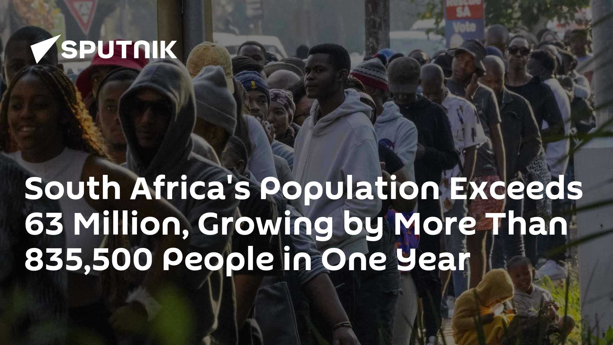 South Africa's Population Exceeds 63 Million, Growing by More Than ...