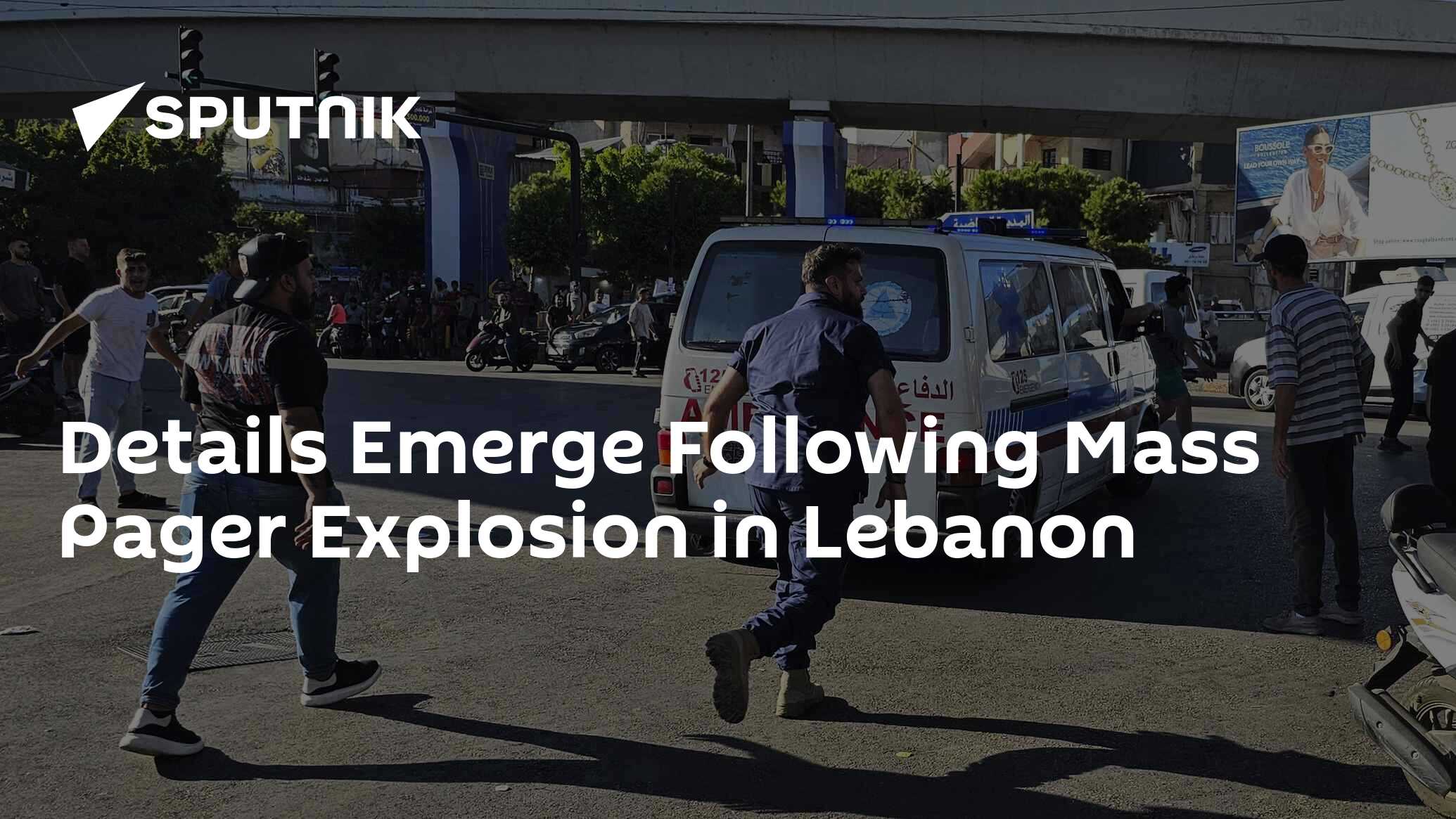 Details Emerge Following Mass Pager Explosion in Lebanon - 17.09.2024 ...