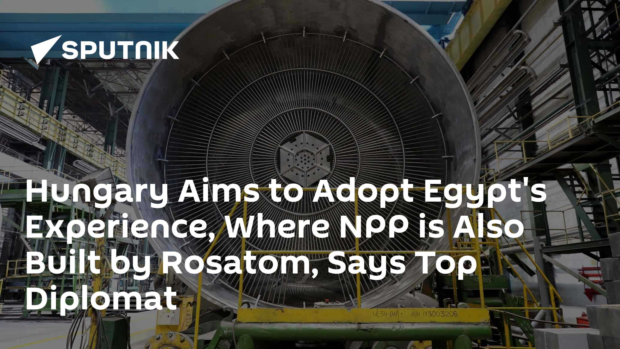 Hungary Aims to Adopt Egypt's Experience, Where NPP is Also Built by ...