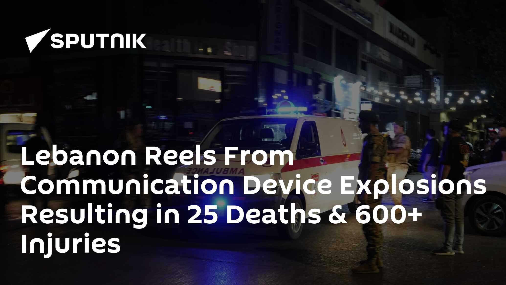 Lebanon Reels From Communication Device Explosions Resulting in 25 ...