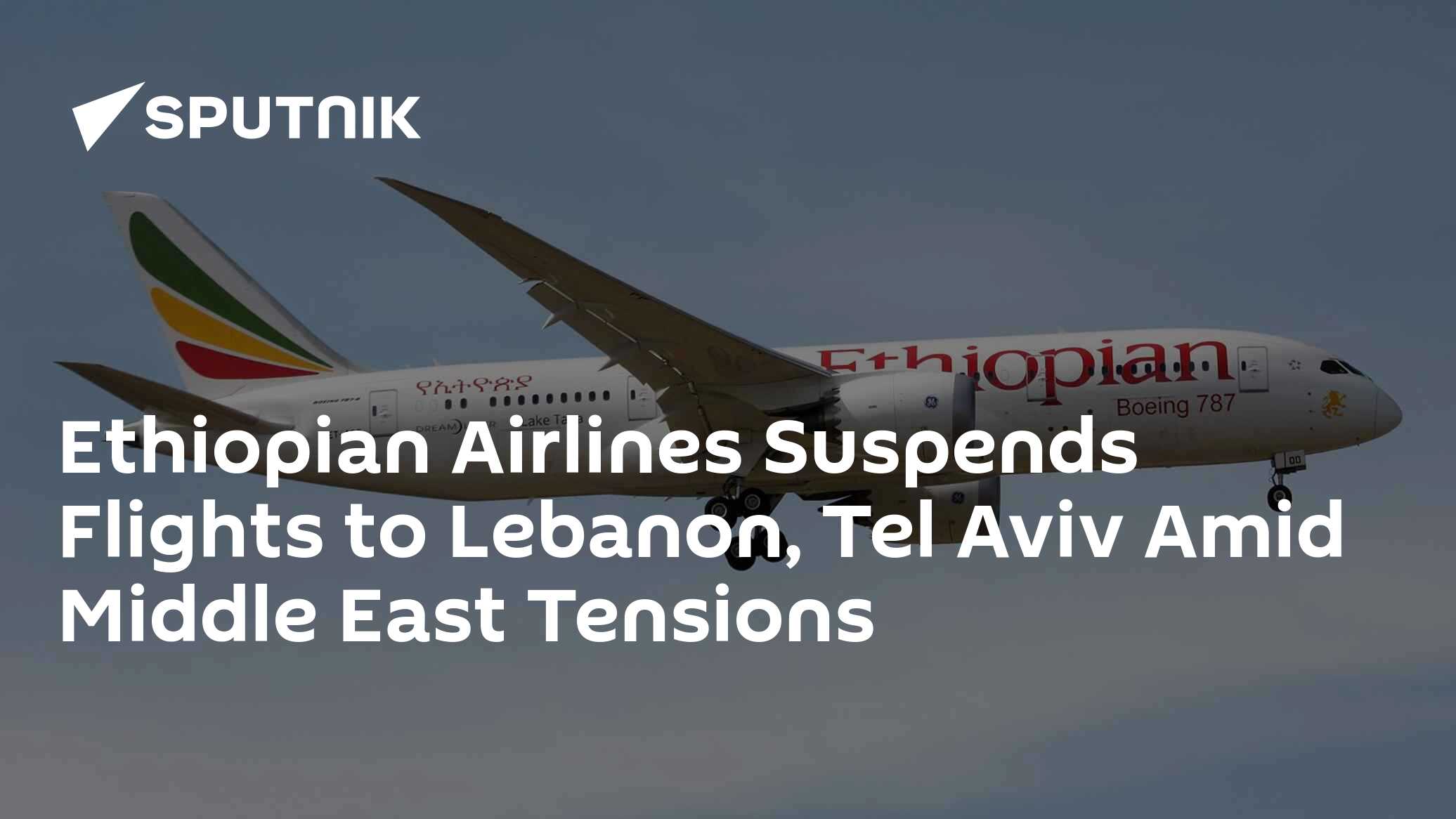 Ethiopian Airlines Suspends Flights to Lebanon, Tel Aviv Amid Middle ...