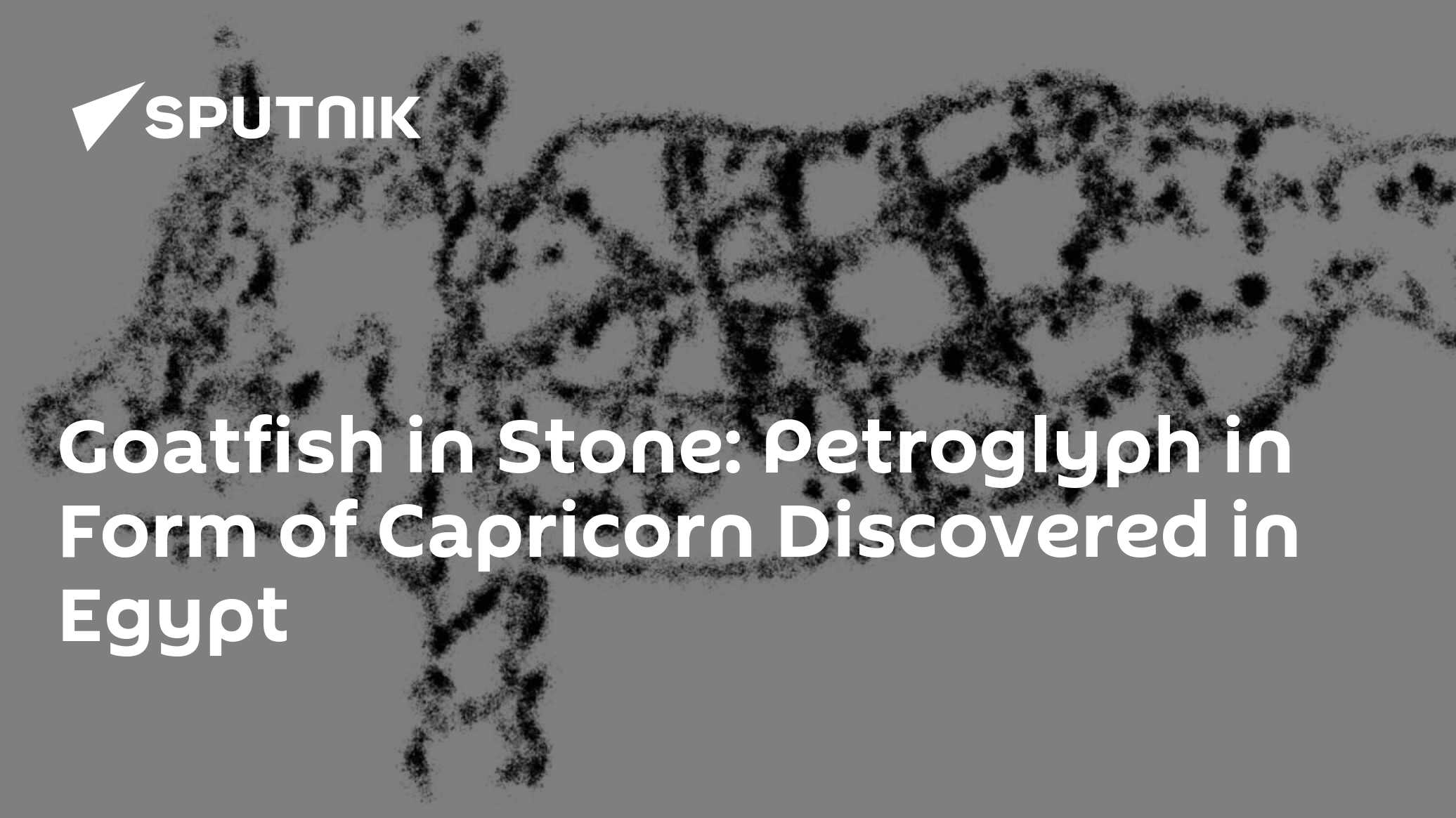 Goatfish in Stone: Petroglyph in Form of Capricorn Discovered in Egypt ...