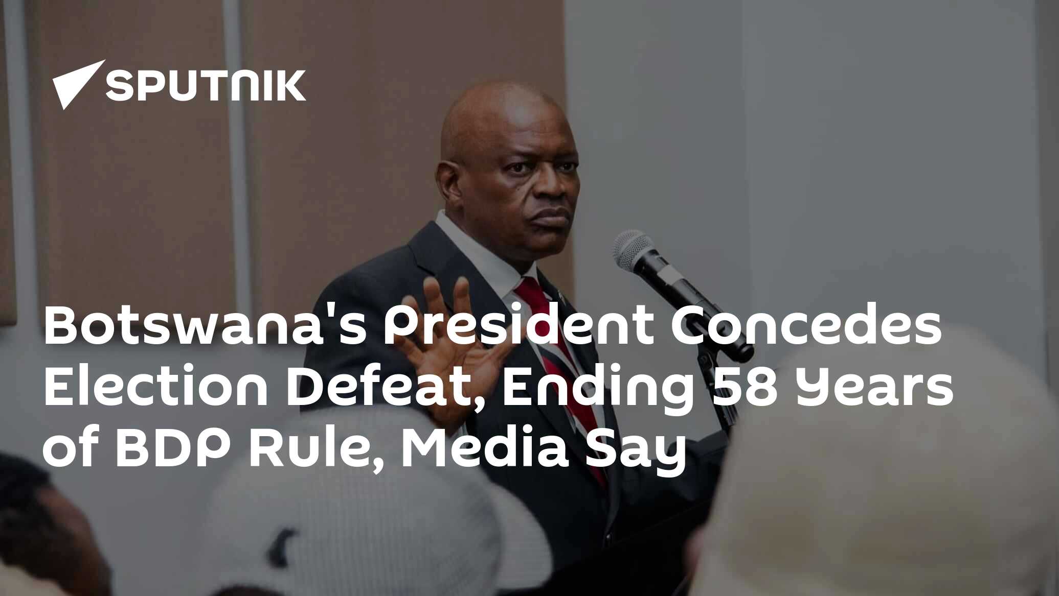 Botswana's President Concedes Election Defeat, Ending 58 Years of BDP ...