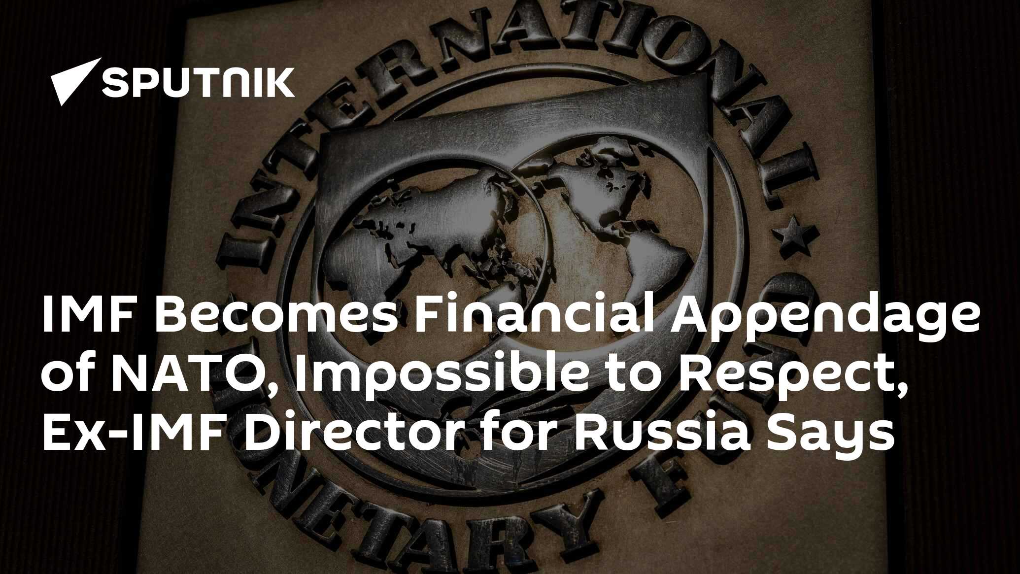 IMF Becomes Financial Appendage of NATO, Impossible to Respect, Ex-IMF ...