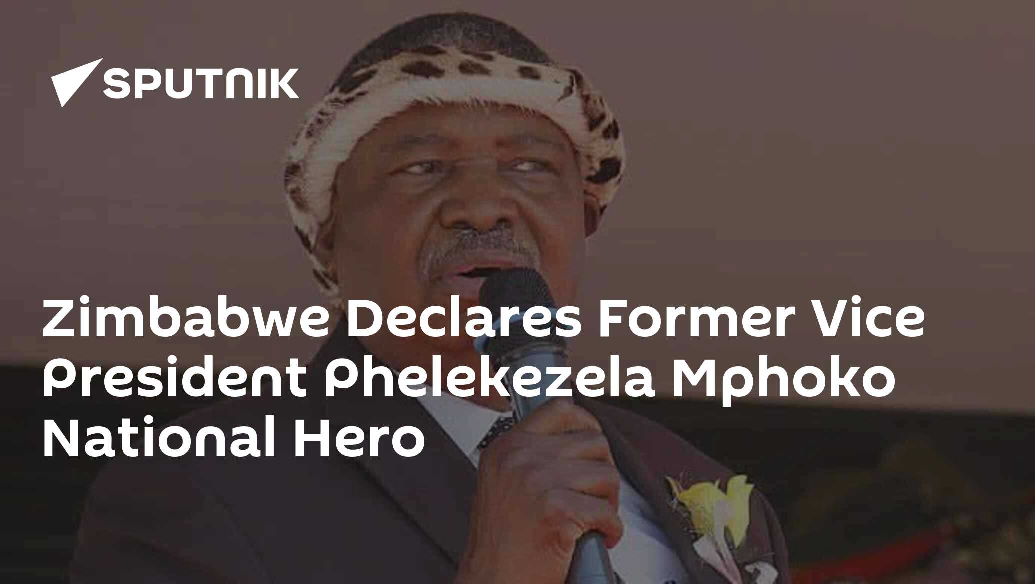 Zimbabwe Declares Former Vice President Phelekezela Mphoko National ...