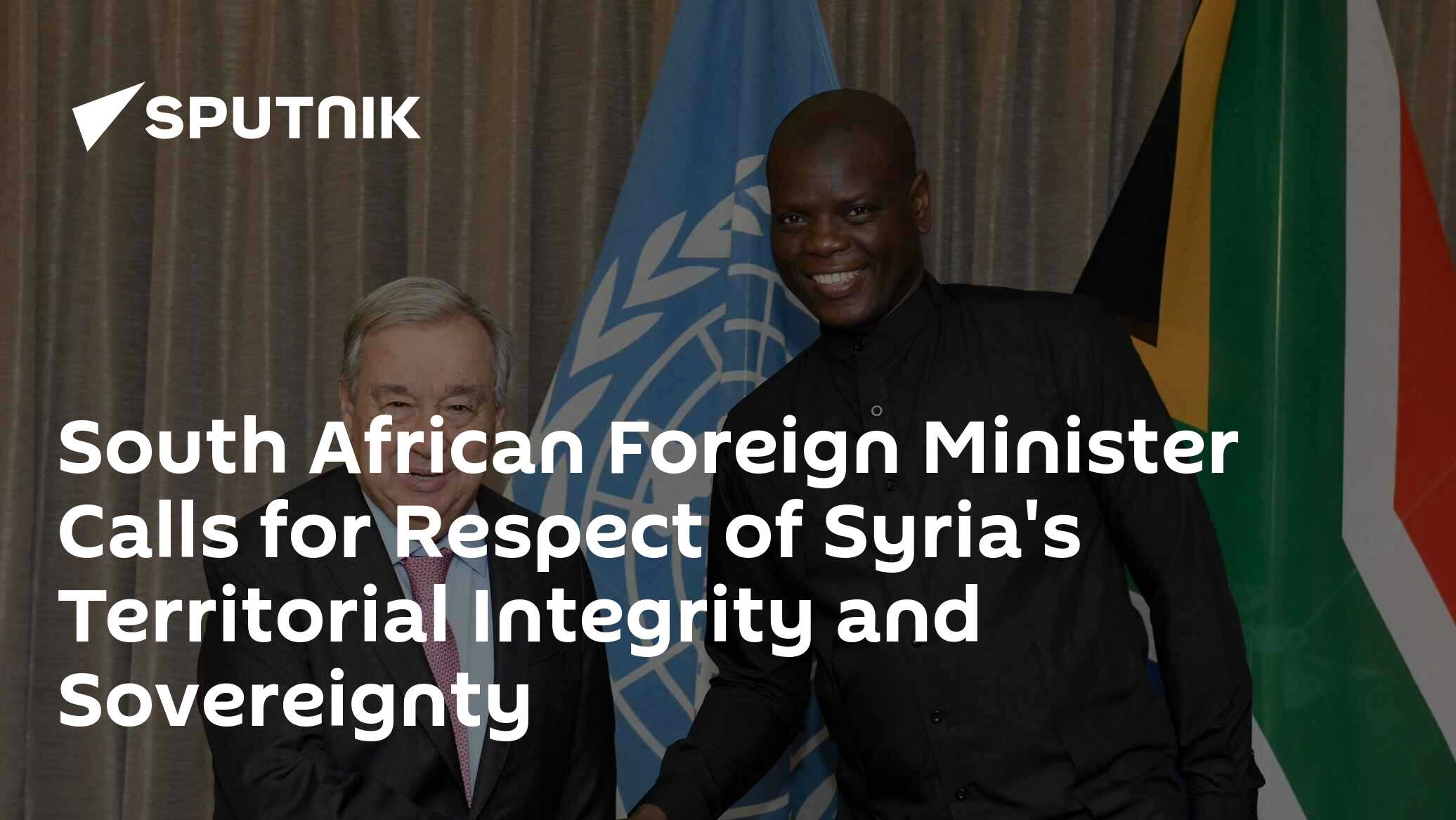 South African Foreign Minister Calls for Respect of Syria's Territorial ...