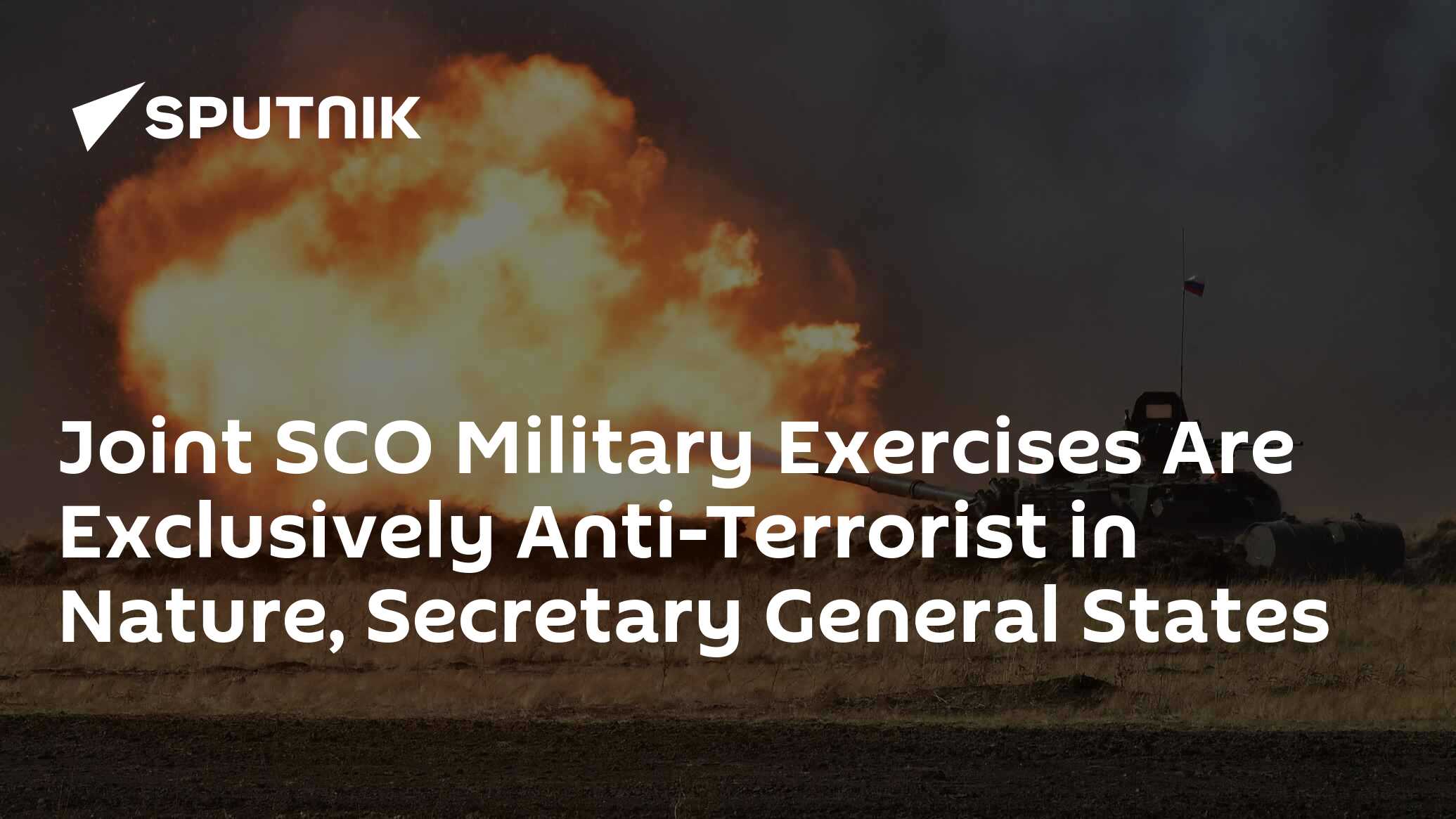 Joint SCO Military Exercises Are Exclusively Anti-Terrorist in Nature ...