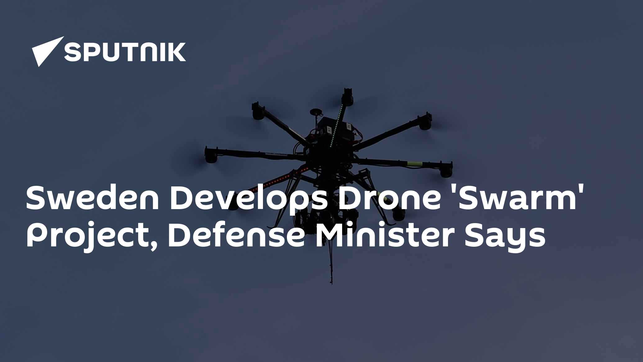 Sweden Develops Drone 'Swarm' Project, Defense Minister Says - 14.01.2025, Sputnik Africa