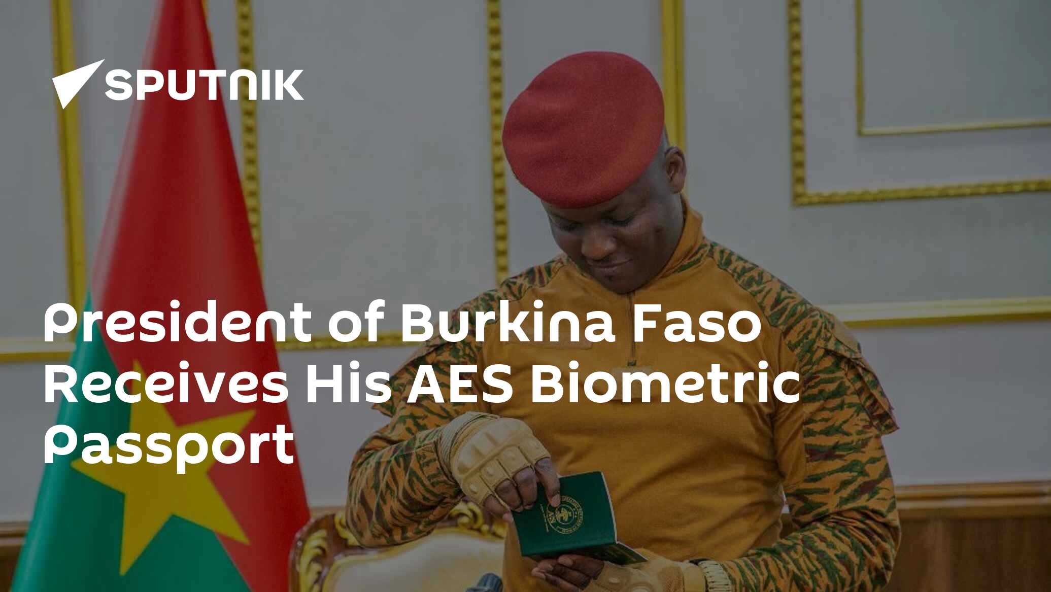 President of Burkina Faso Receives His AES Biometric Passport - 31.01. ...