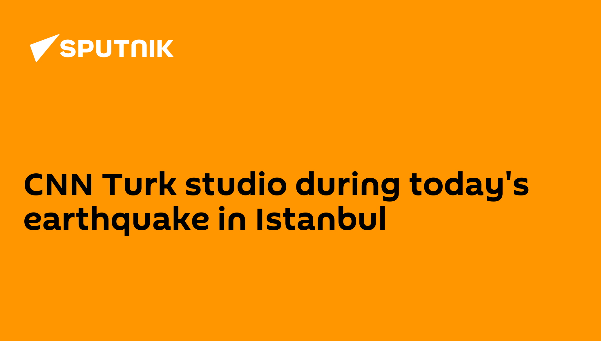 CNN Turk studio during today's earthquake in Istanbul - 23.04.2025, Sputnik Africa