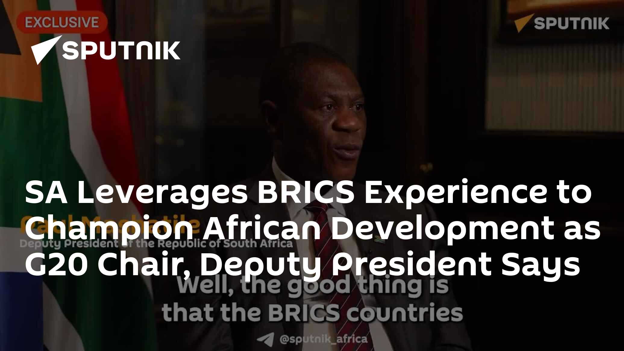 SA Leverages BRICS Experience to Champion African Development as G20 ...