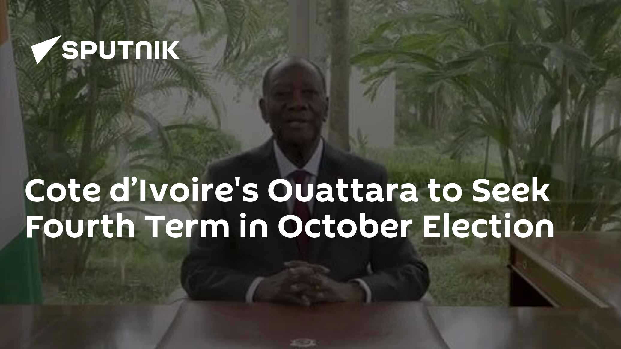 Cote d’Ivoire's Ouattara to Seek Fourth Term in October Election - 29. ...