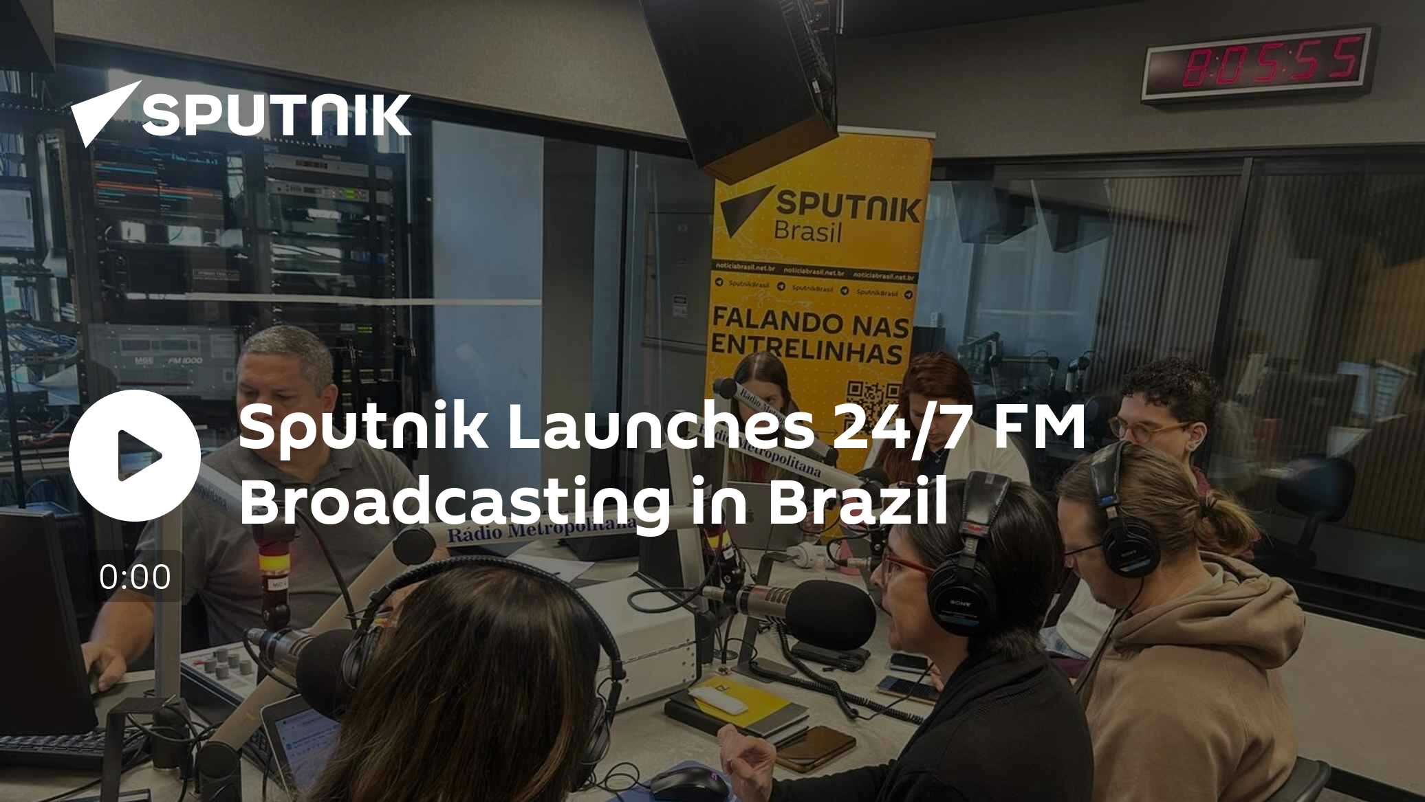 Sputnik Launches 24/7 FM Broadcasting in Brazil - 01.08.2025, Sputnik ...