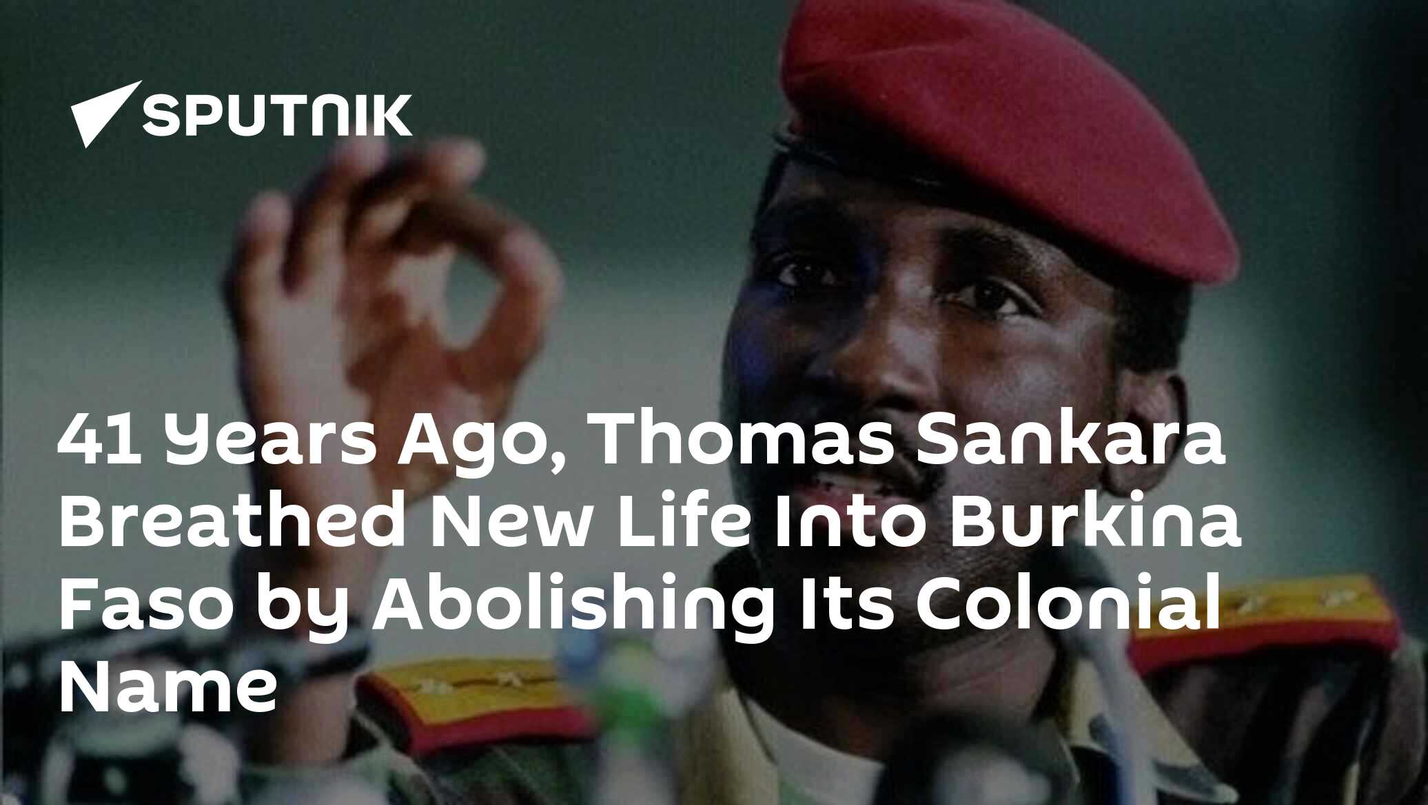 41 Years Ago, Thomas Sankara Breathed New Life Into Burkina Faso by ...