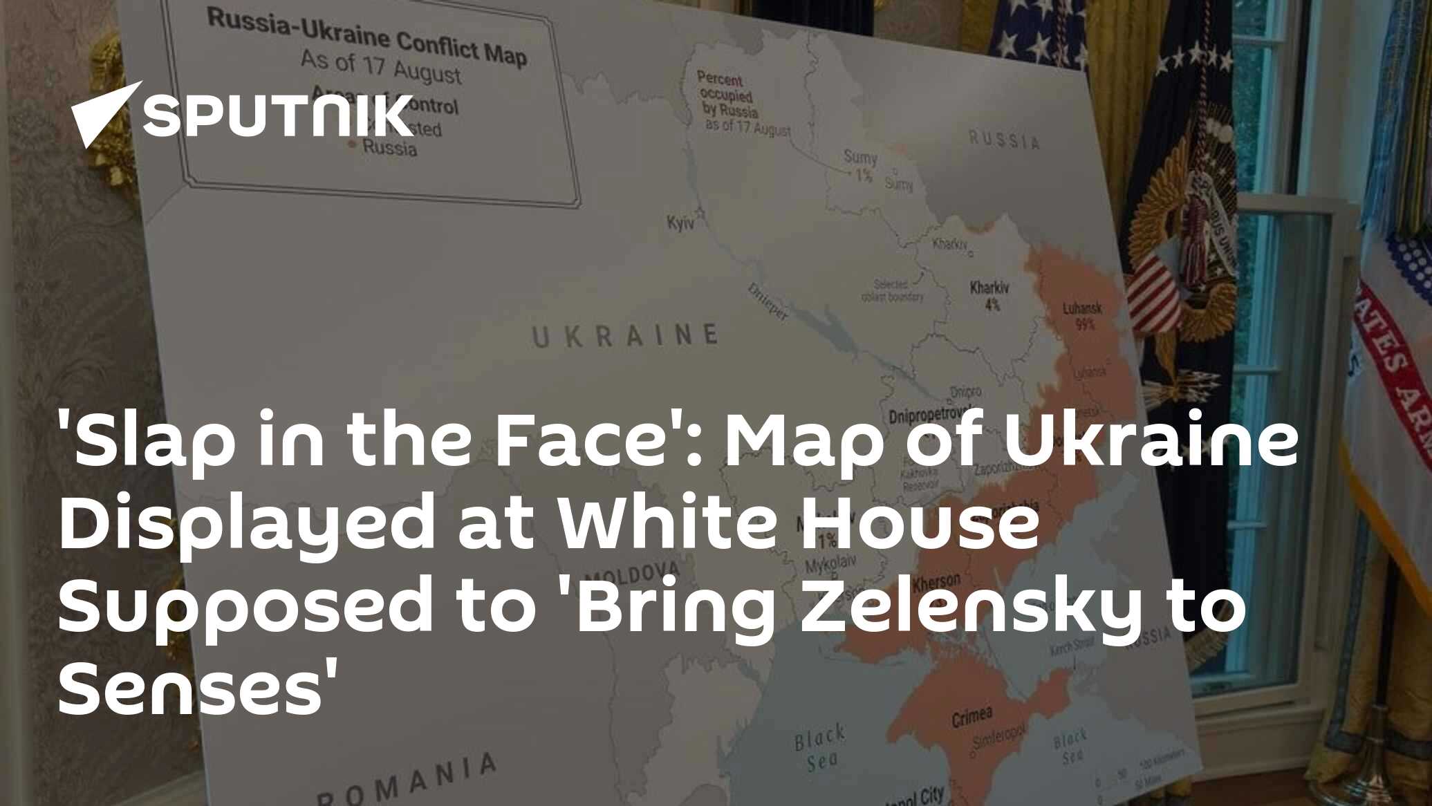 'Slap in the Face': Map of Ukraine Displayed at White House Supposed to ...
