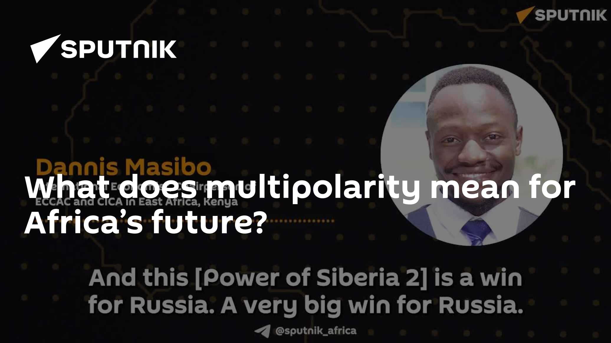 What does multipolarity mean for Africa’s future? - 03.09.2025, Sputnik ...