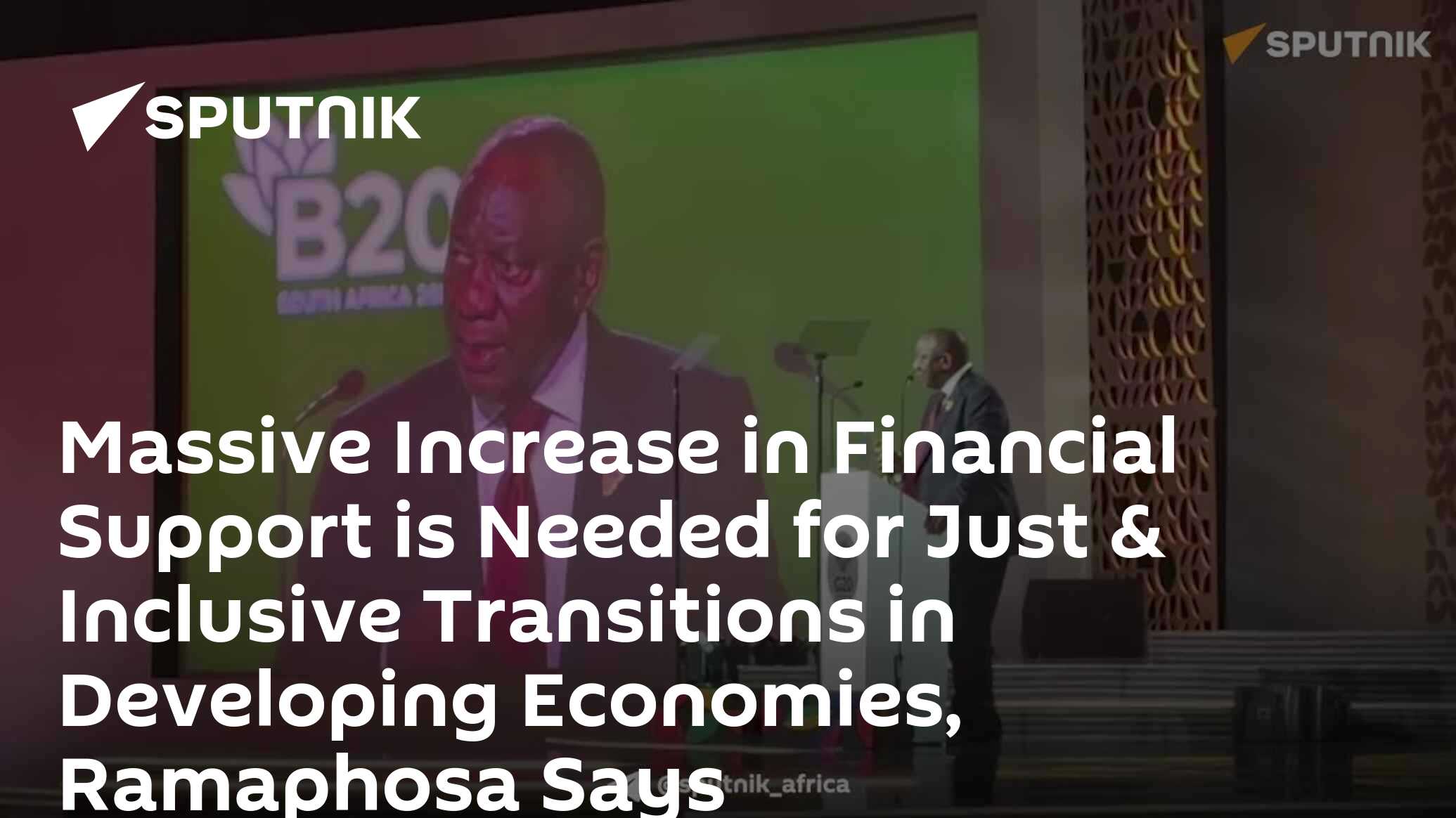 Massive Increase in Financial Support is Needed for Just & Inclusive ...