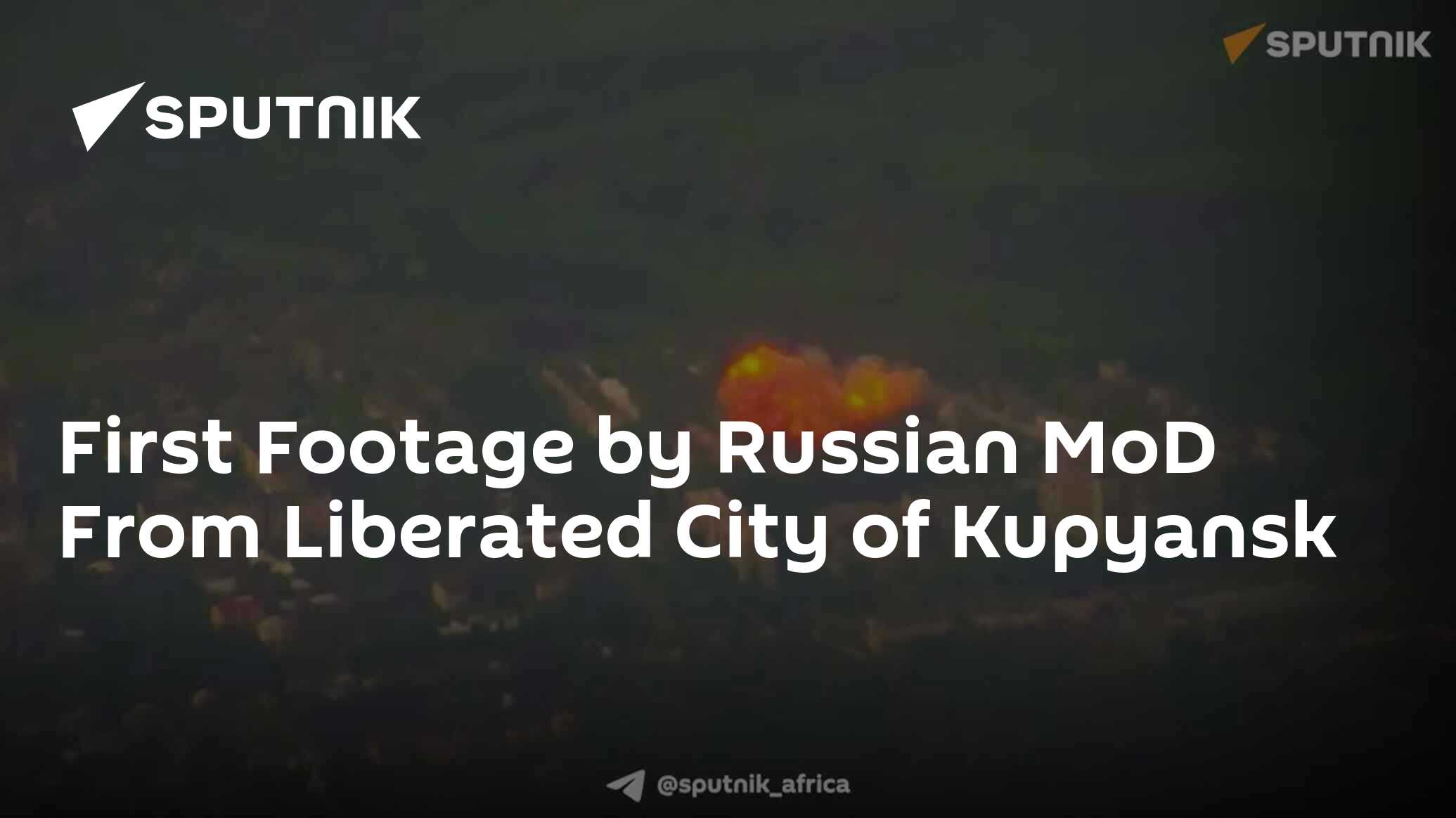 First Footage by Russian MoD From Liberated City of Kupyansk - 21.11. ...