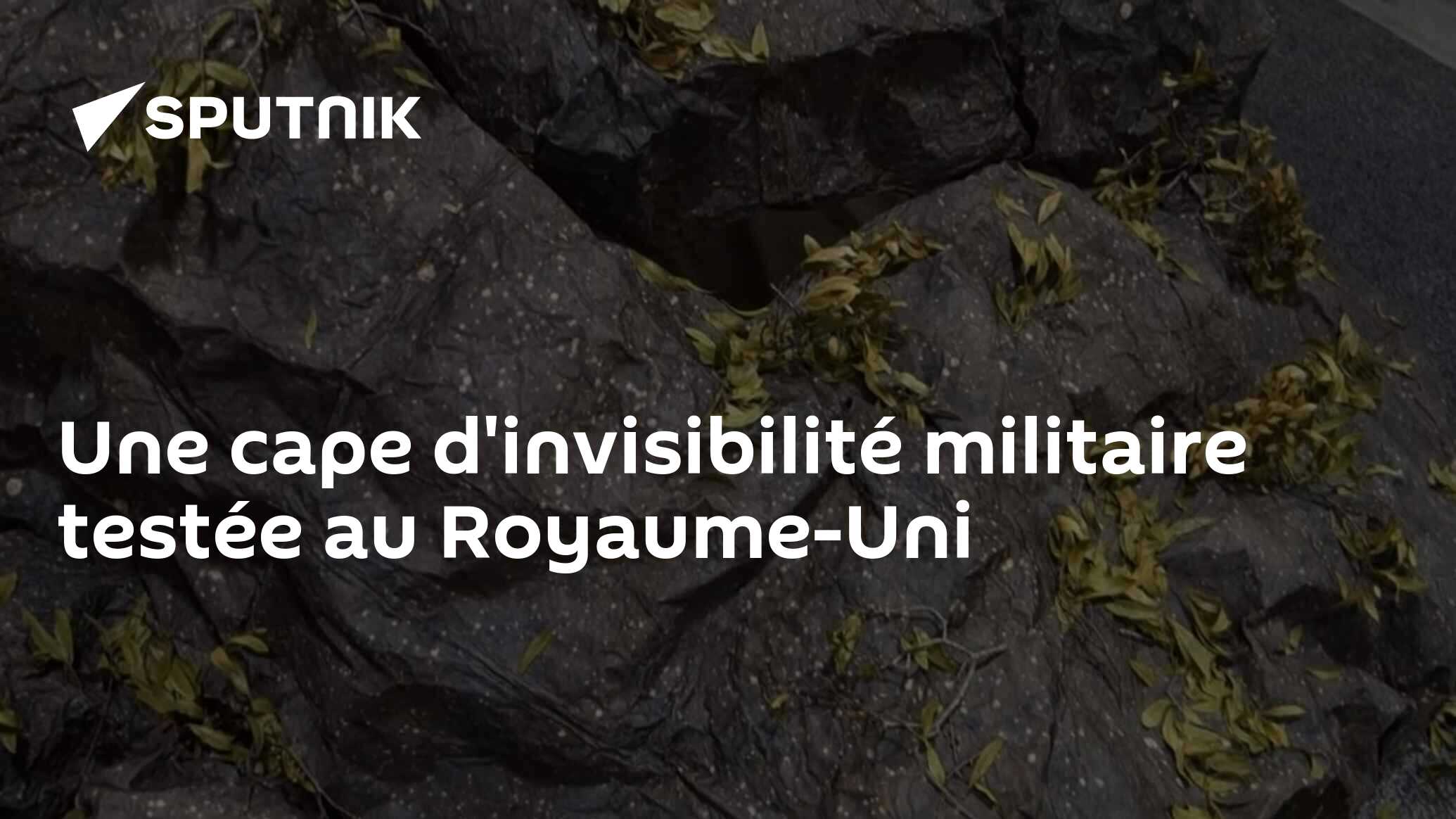 Une cape d'invisibilité militaire testée au Royaume-Uni - 21.03.2016 ...