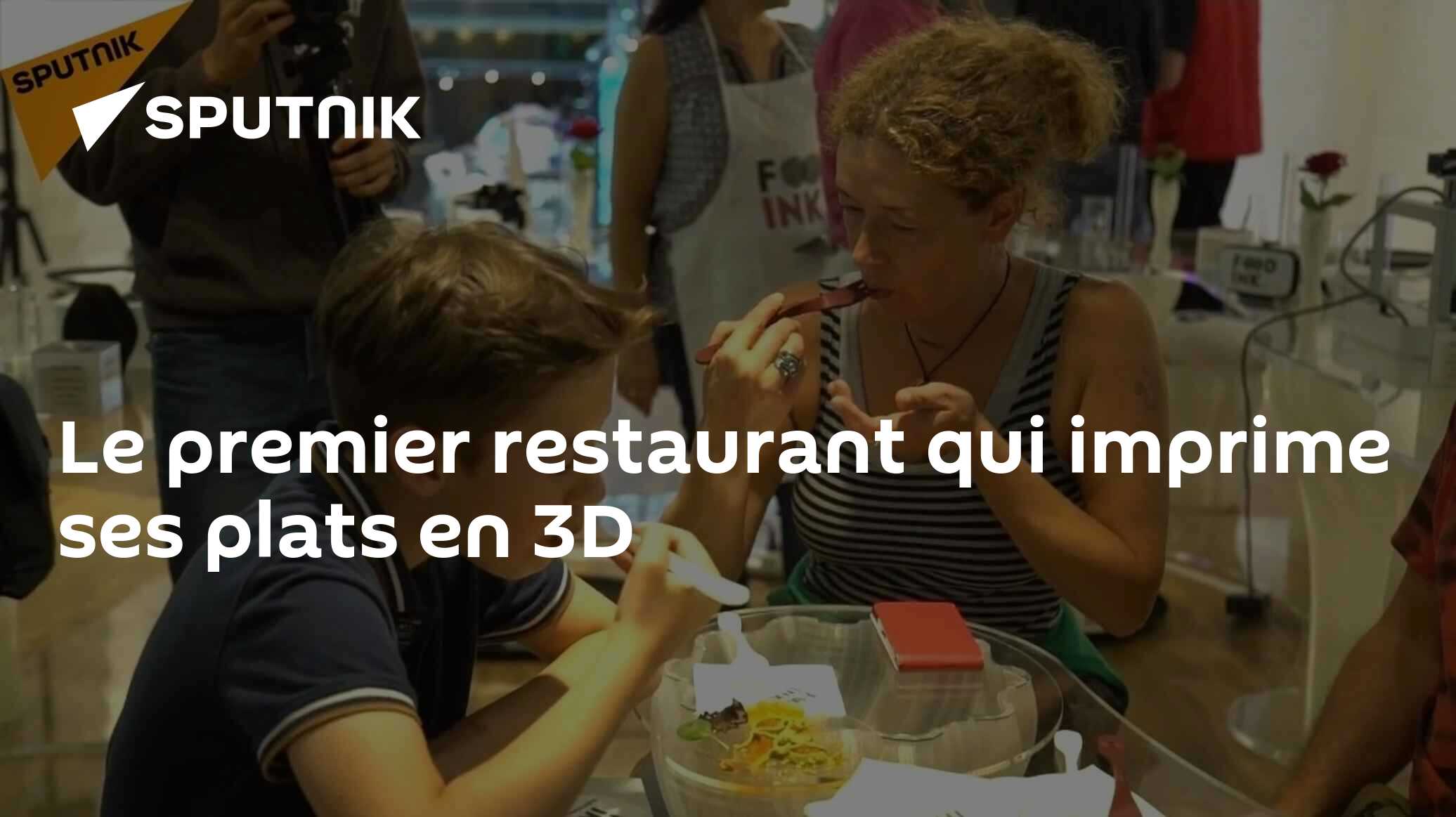 Le premier restaurant qui imprime ses plats en 3D - 31.07.2016, Sputnik Afrique