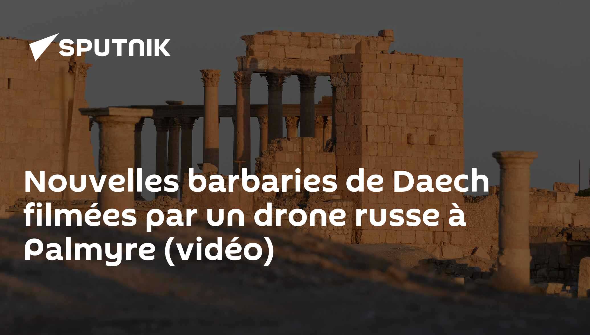 Nouvelles barbaries de Daech filmées par un drone russe à Palmyre ...
