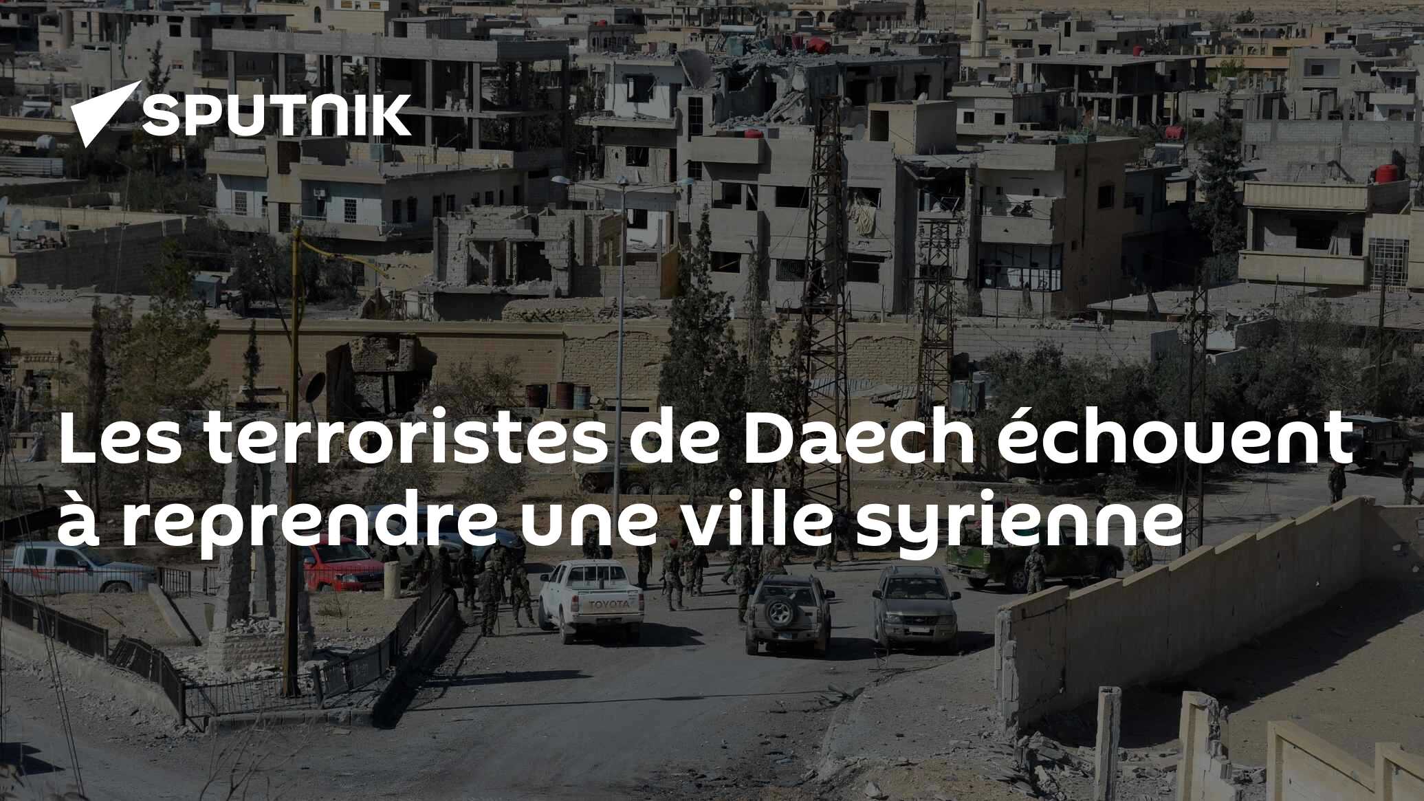 Les terroristes de Daech échouent à reprendre une ville syrienne - 21. ...