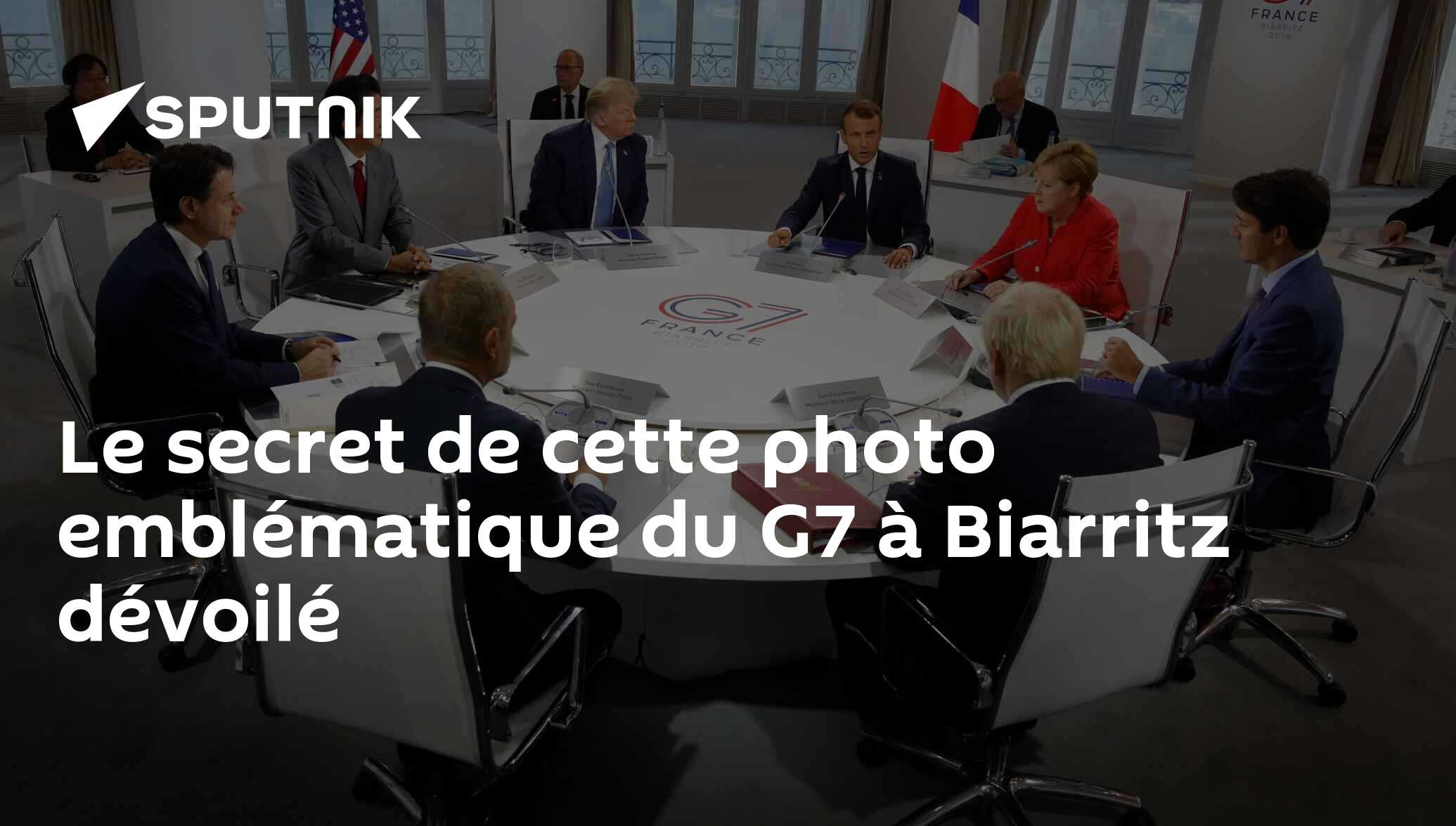 Le secret de cette photo emblématique du G7 à Biarritz dévoilé - 25.08.2019, Sputnik Afrique