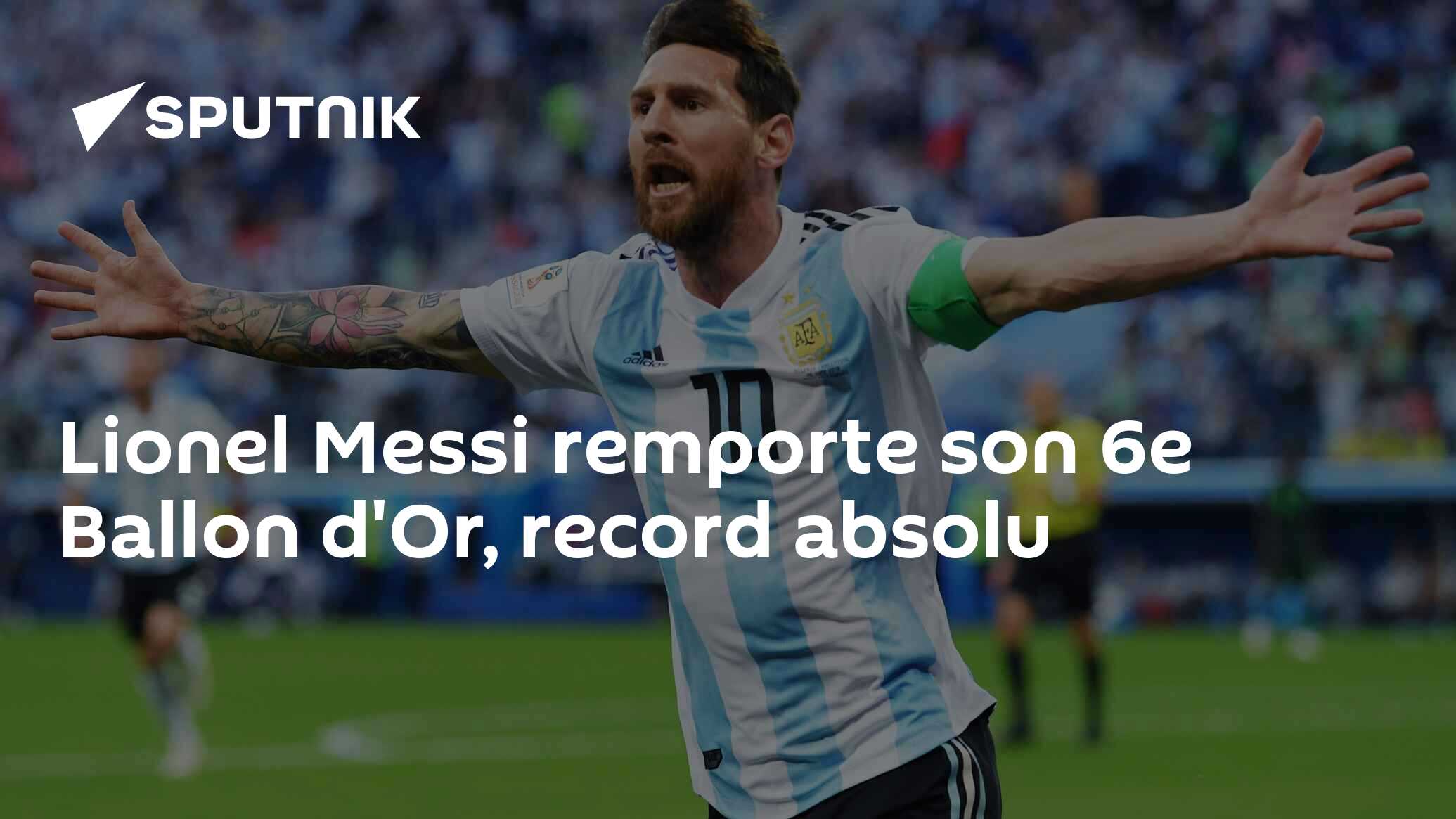 Lionel Messi remporte son 6e Ballon d'Or, record absolu - 02.12.2019, Sputnik Afrique