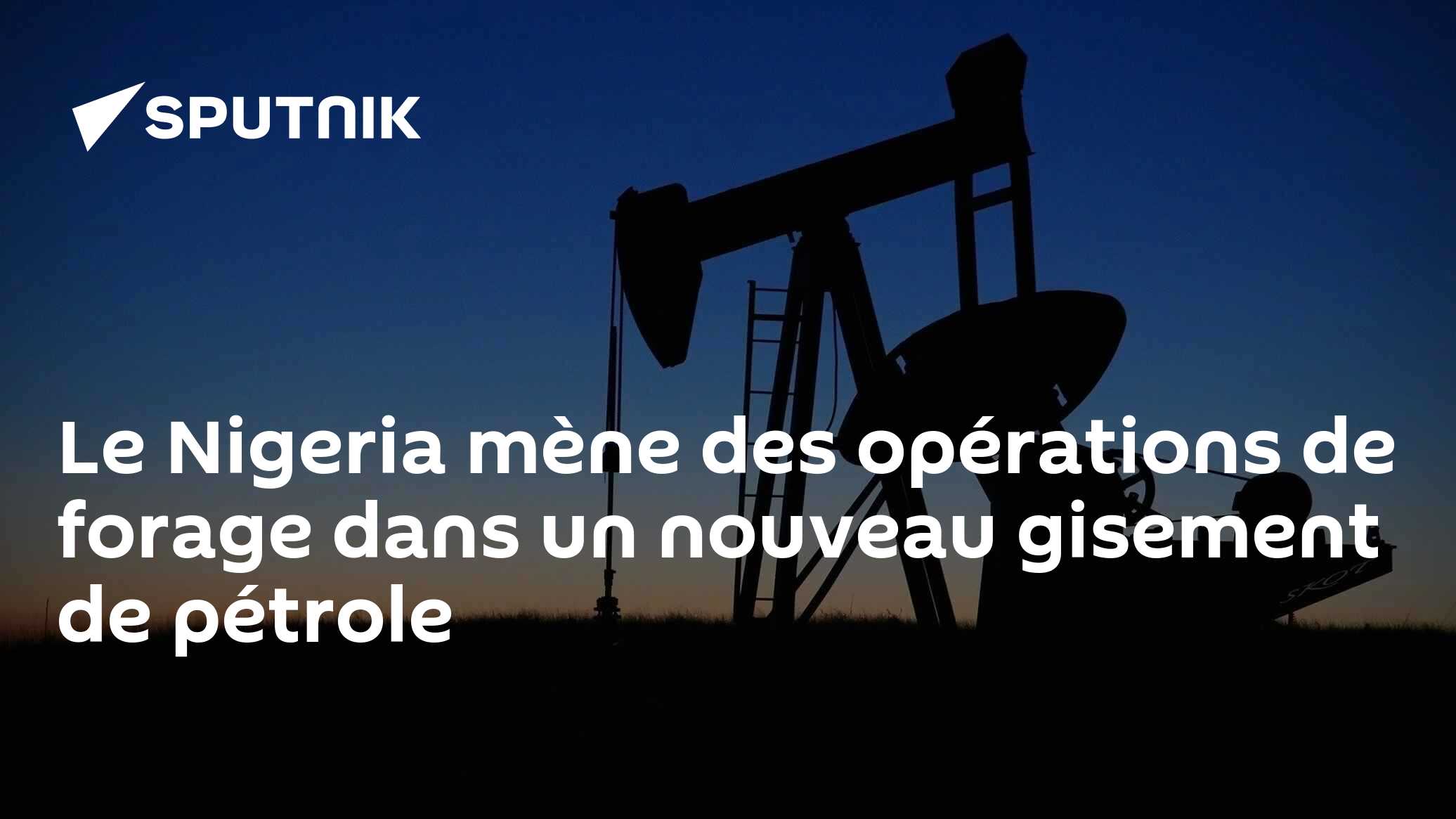 Le Nigeria mène des opérations de forage dans un nouveau gisement de ...