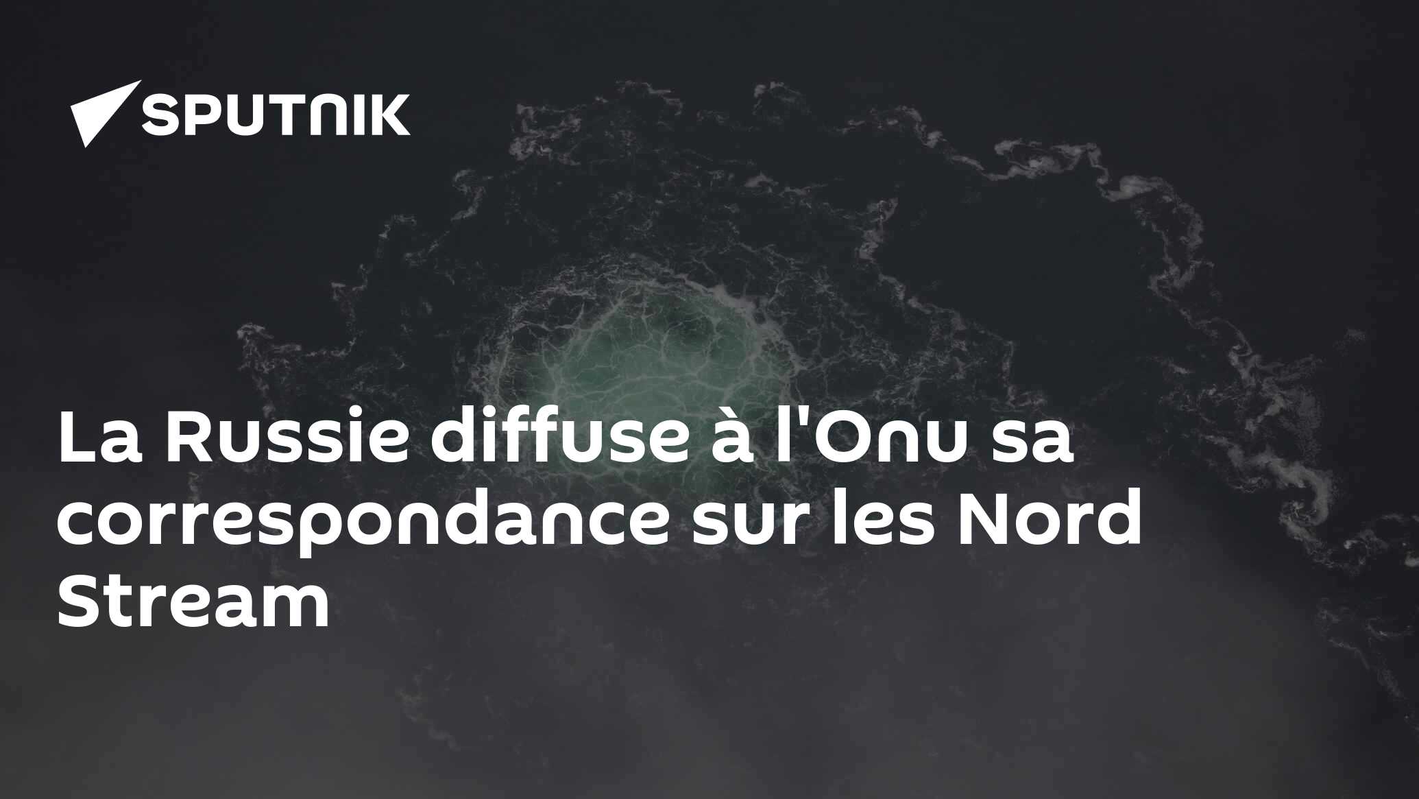 La Russie diffuse à l'Onu sa correspondance sur les Nord Stream - 14.03 ...